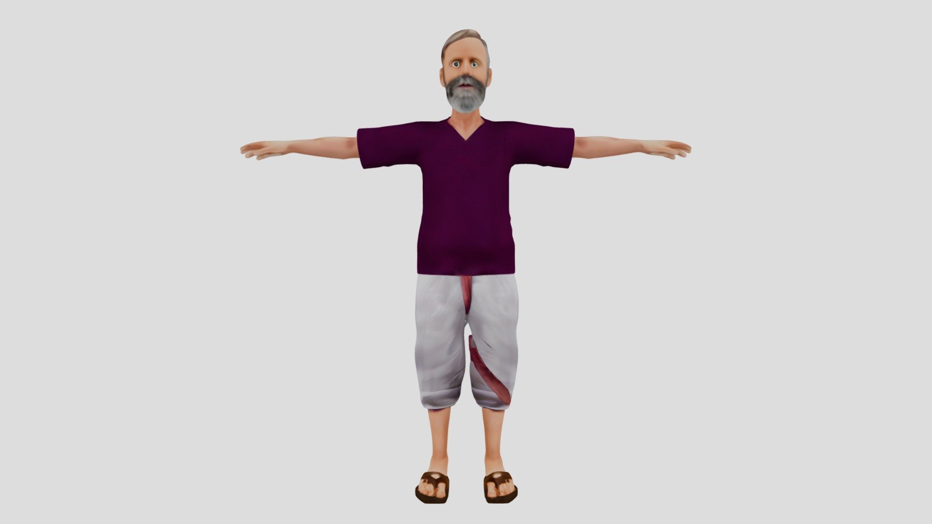 INDIAN OLD VILLAGE MAN - Download Free 3D model by saksham12x [c05dab6 ...