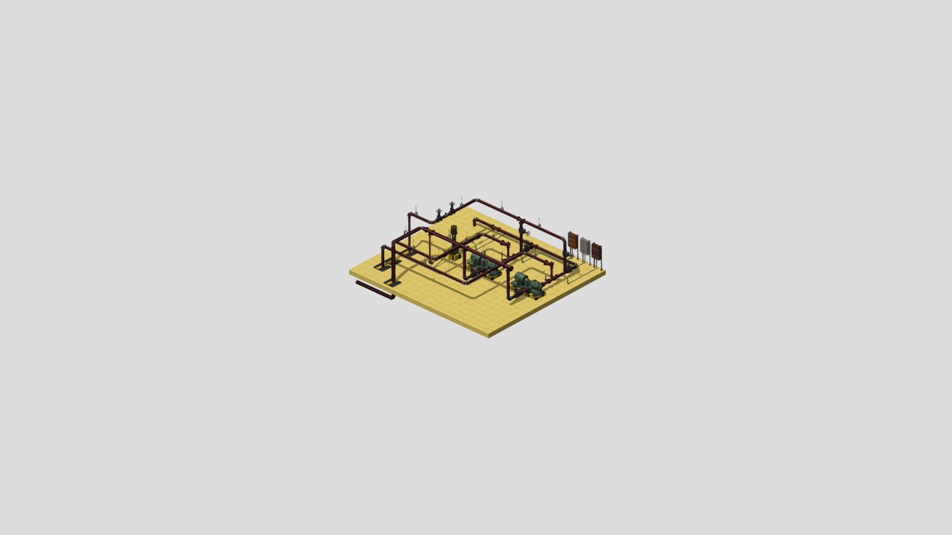Fire PumpRoom System Design Sample XX - Download Free 3D model by ...