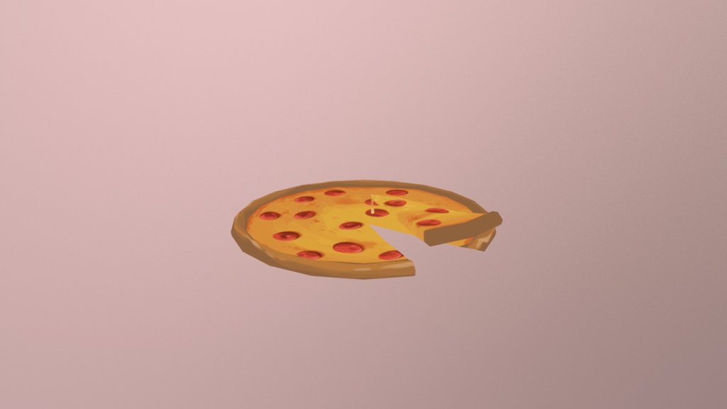Pizza - 3D model by Zoe (@zorina) [c060644] - Sketchfab