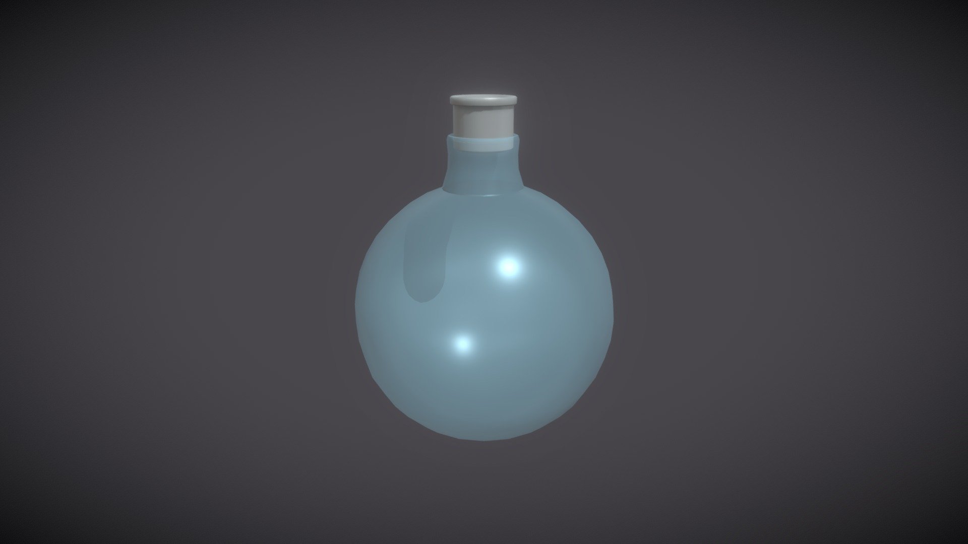 Flask (small) - Download Free 3D model by Michinata [c063a53] - Sketchfab