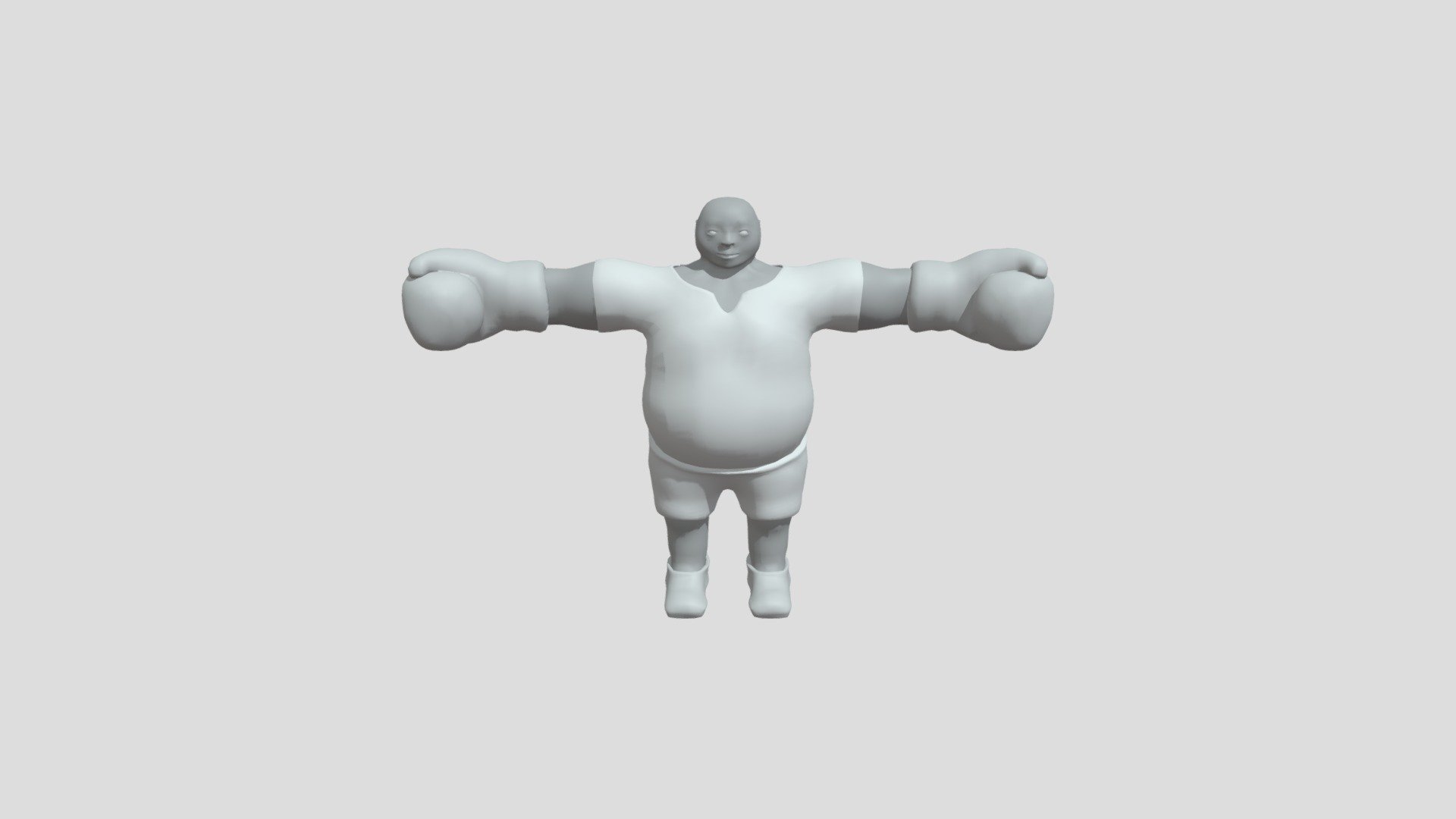 Boxer Guy (No Texture) - 3D model by wongyz [c06652c] - Sketchfab