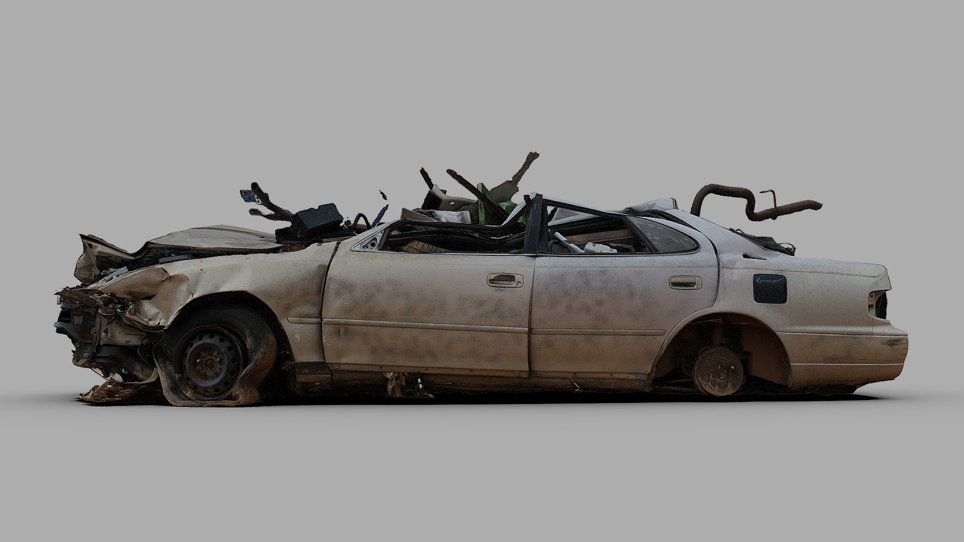 Crushed Car (Raw Scan) - Buy Royalty Free 3D model by Renafox ...