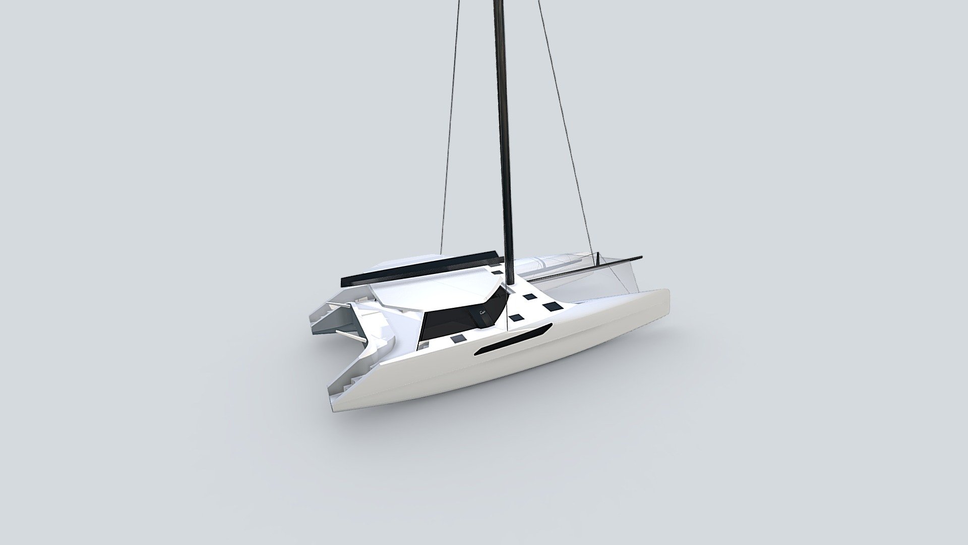 WIP GUNBOAT 55 CATAMARAN - 3D model by moilanen.a [c06a6ca] - Sketchfab