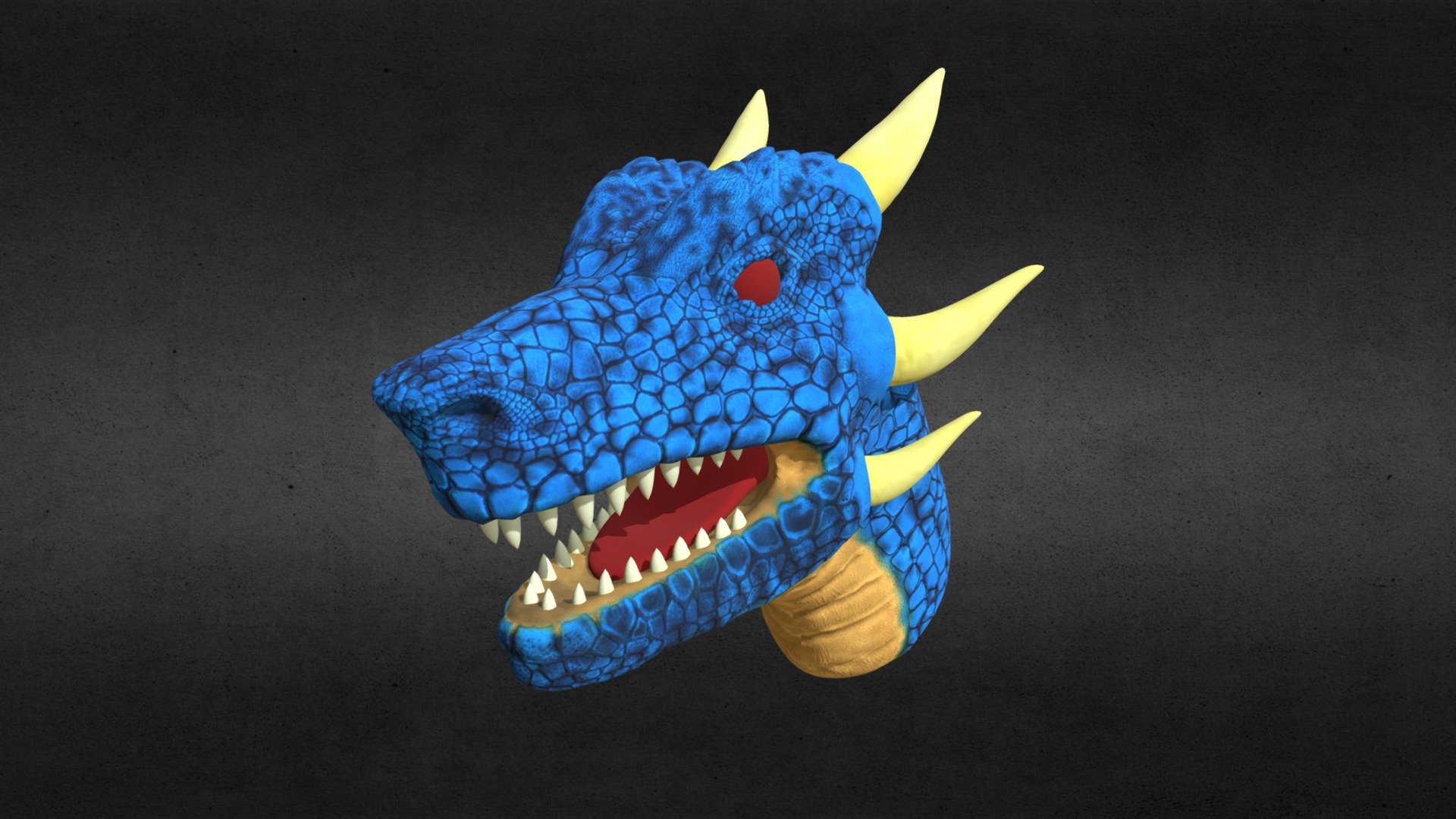 Blue Dragon - 3D model by Wellington Silva (@GaranhaoVirtual) [c06bf6e ...