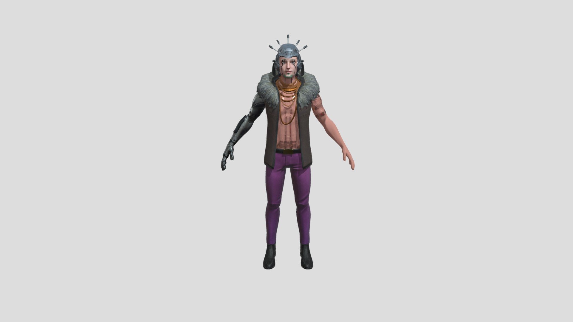 Cyberpunk Guy - Download Free 3D model by Stuxed [c06ebf0] - Sketchfab
