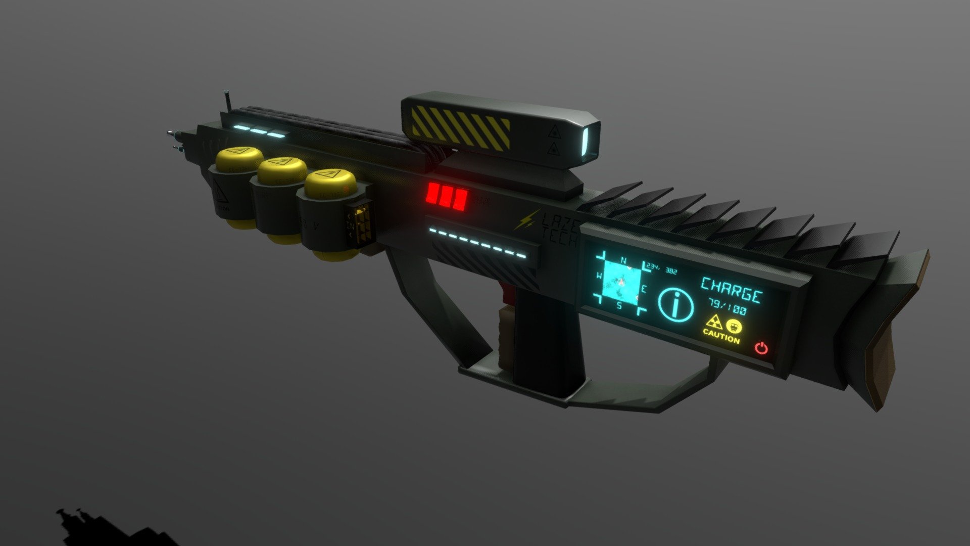 Laser Gun - 3D model by Harsher Saran (@Hashi19) [c06fe5d] - Sketchfab