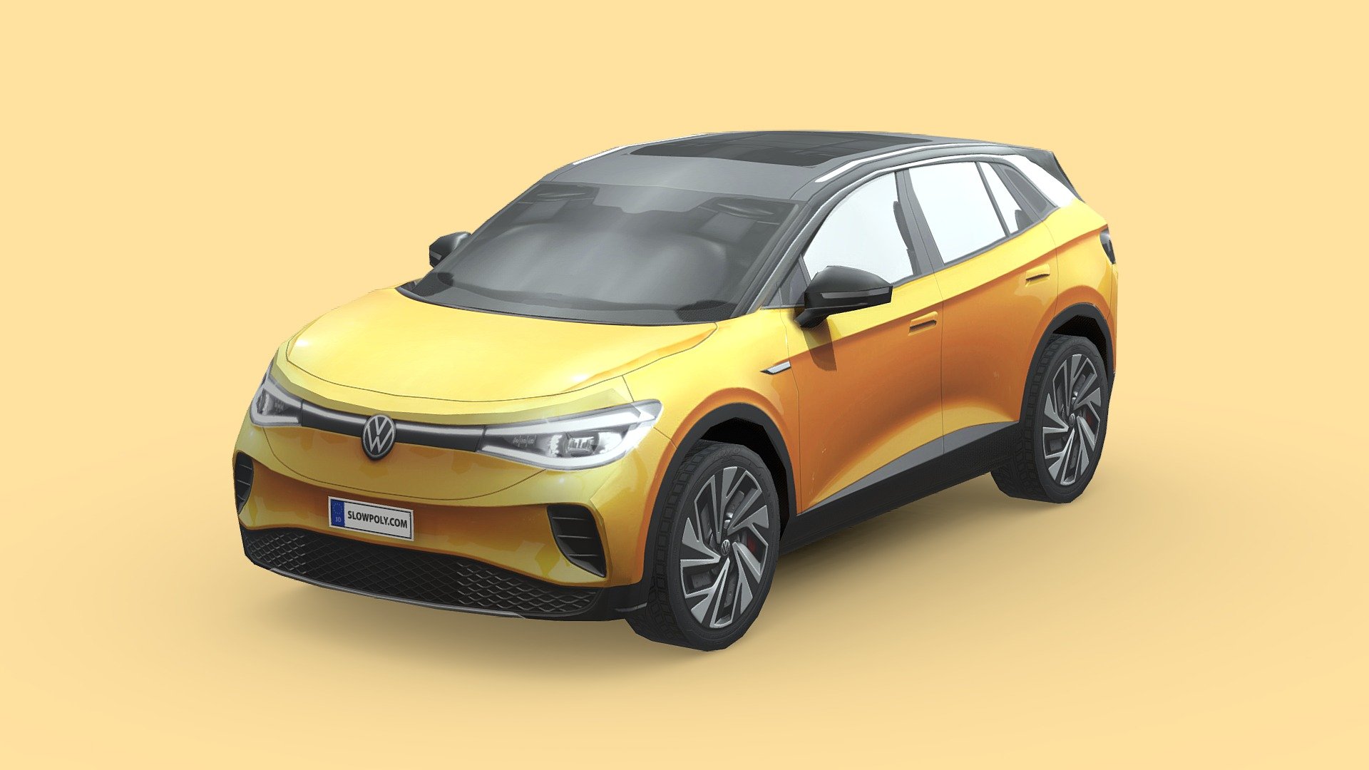 Volkswagen ID4 - Buy Royalty Free 3D model by slowpoly [c0705c8 ...