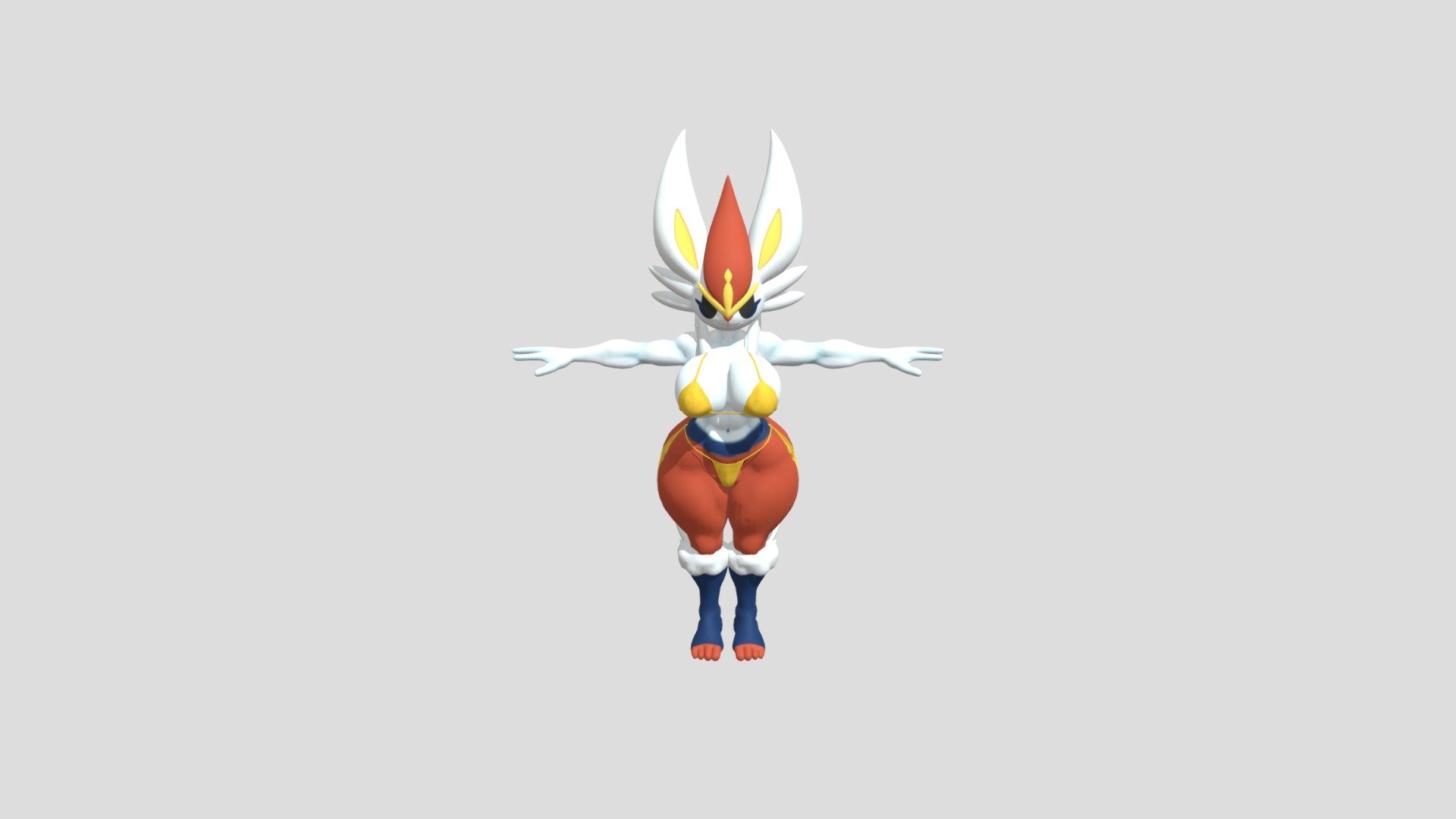 Cinderace - Download Free 3D model by Blends22 (@victorandresvasquez15 ...