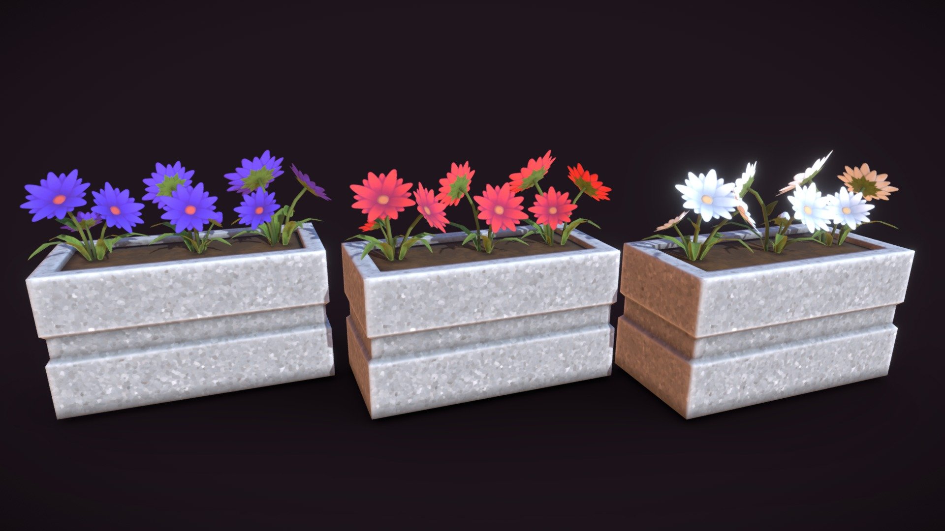 Stylized flower - Download Free 3D model by ZIFS [c076c78] - Sketchfab