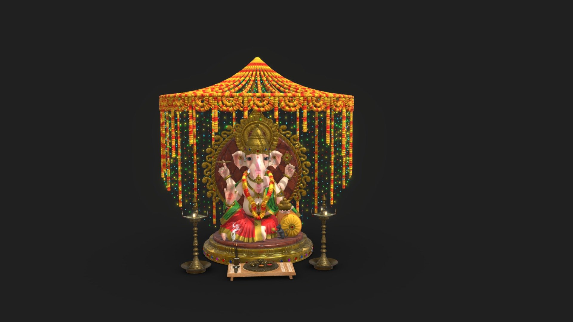 Lord_Ganesha - 3D model by Krishna.Vamshi.Krishna [c077d59] - Sketchfab