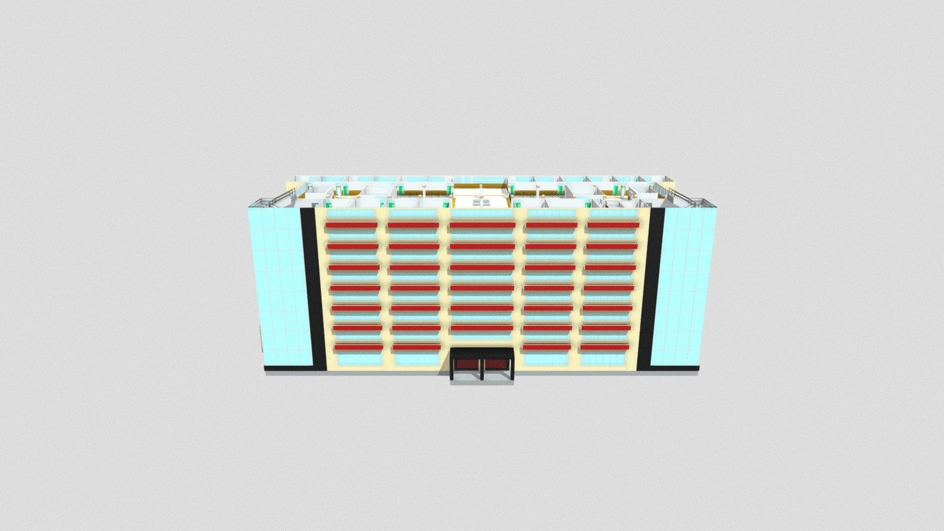 8 - Eighth Floor Plan (progressive) - Download Free 3D model by Nathan ...