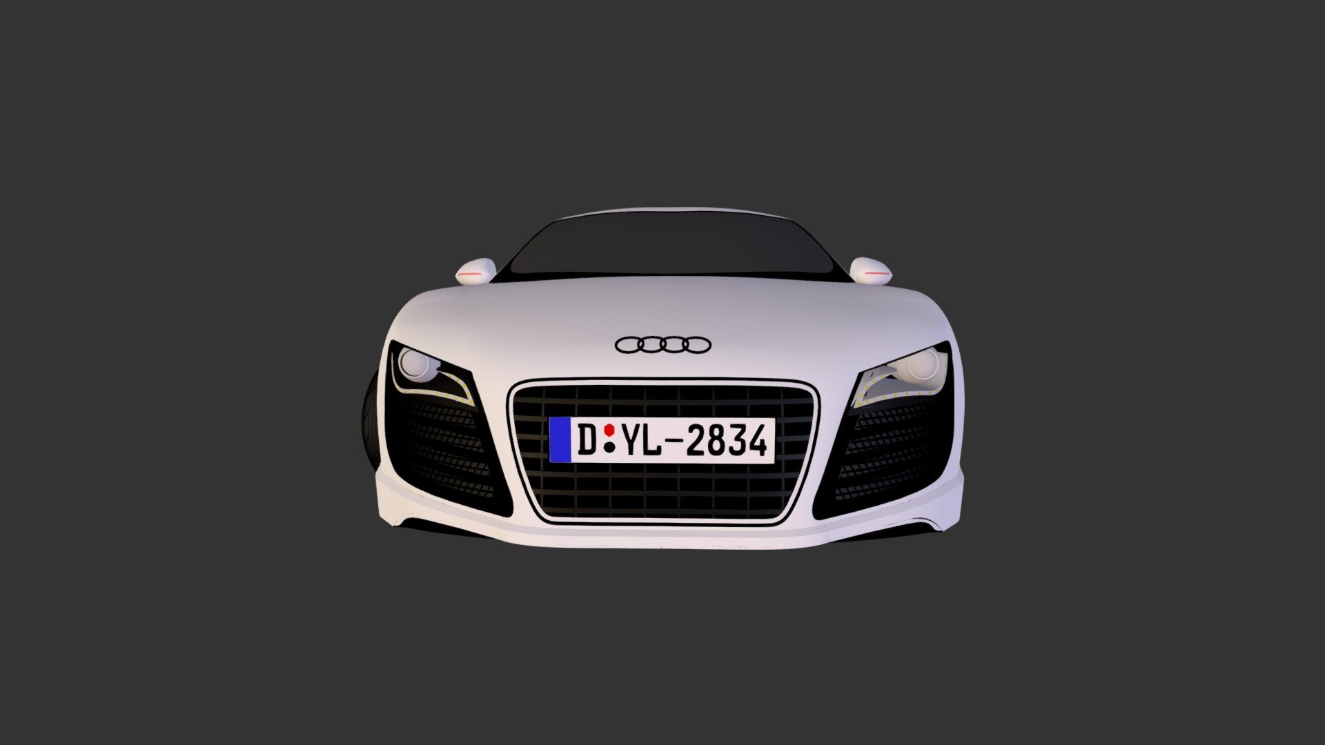 Audi R8 - 3D model by Dylan Drescher (@dylandrescher) [c07b6db] - Sketchfab
