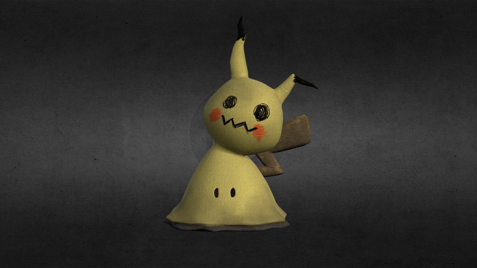 Mimikyu realistic textured - Download Free 3D model by nataliaaa.p ...