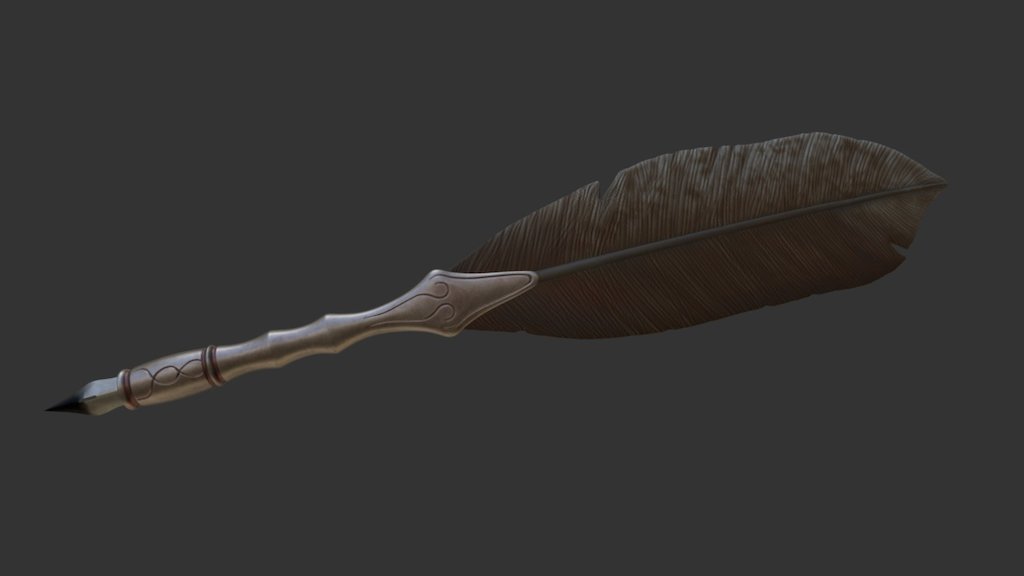 Quill - 3D model by CGGallowitsch [c080229] - Sketchfab
