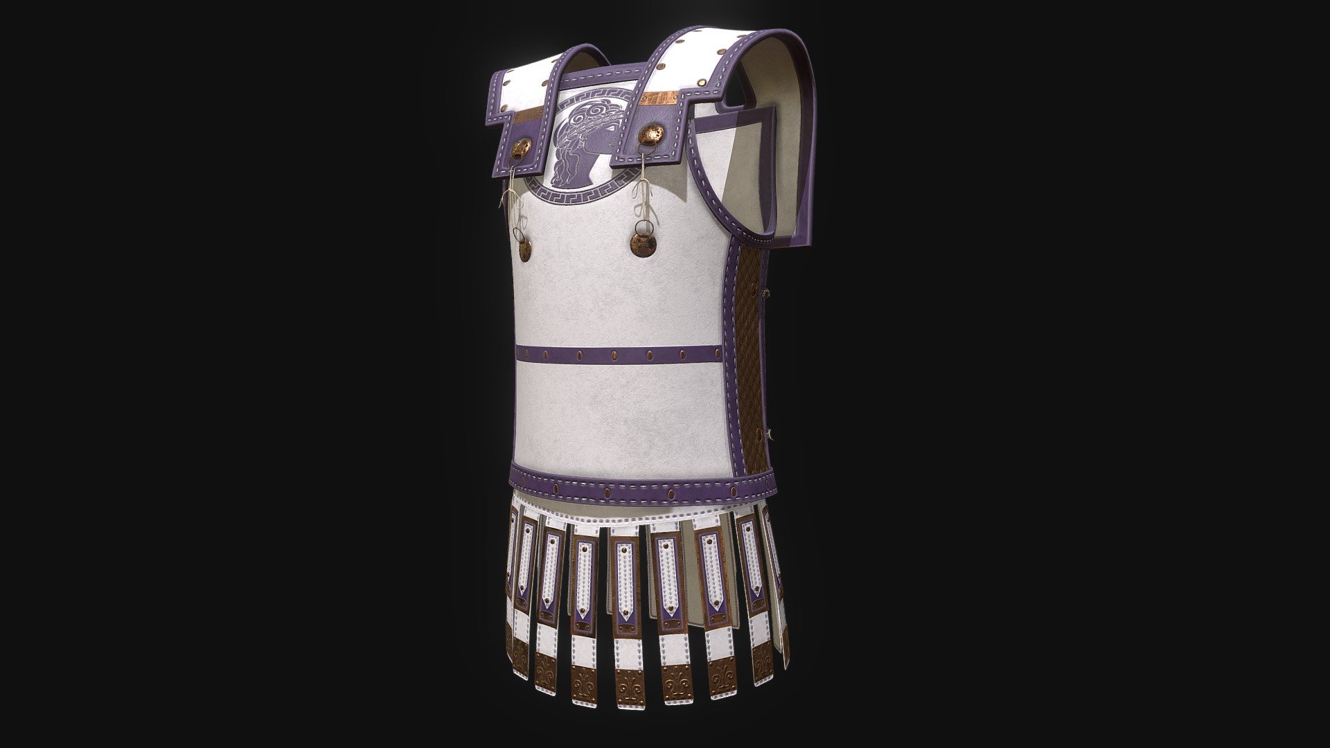Athenian Elite Linothorax - Download Free 3D model by burning_umbrella ...