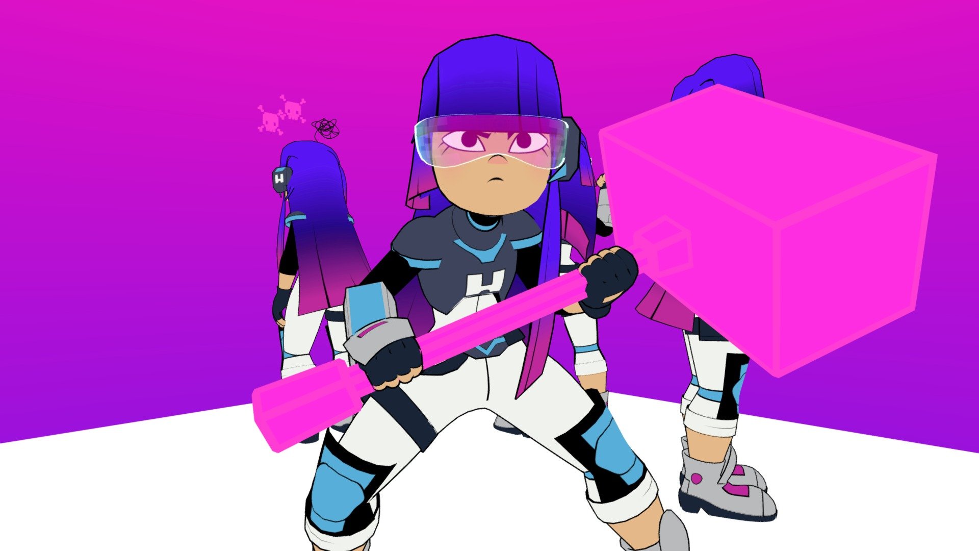 Miko (Glitch Techs) Free Download - Download Free 3D model by SMF ...