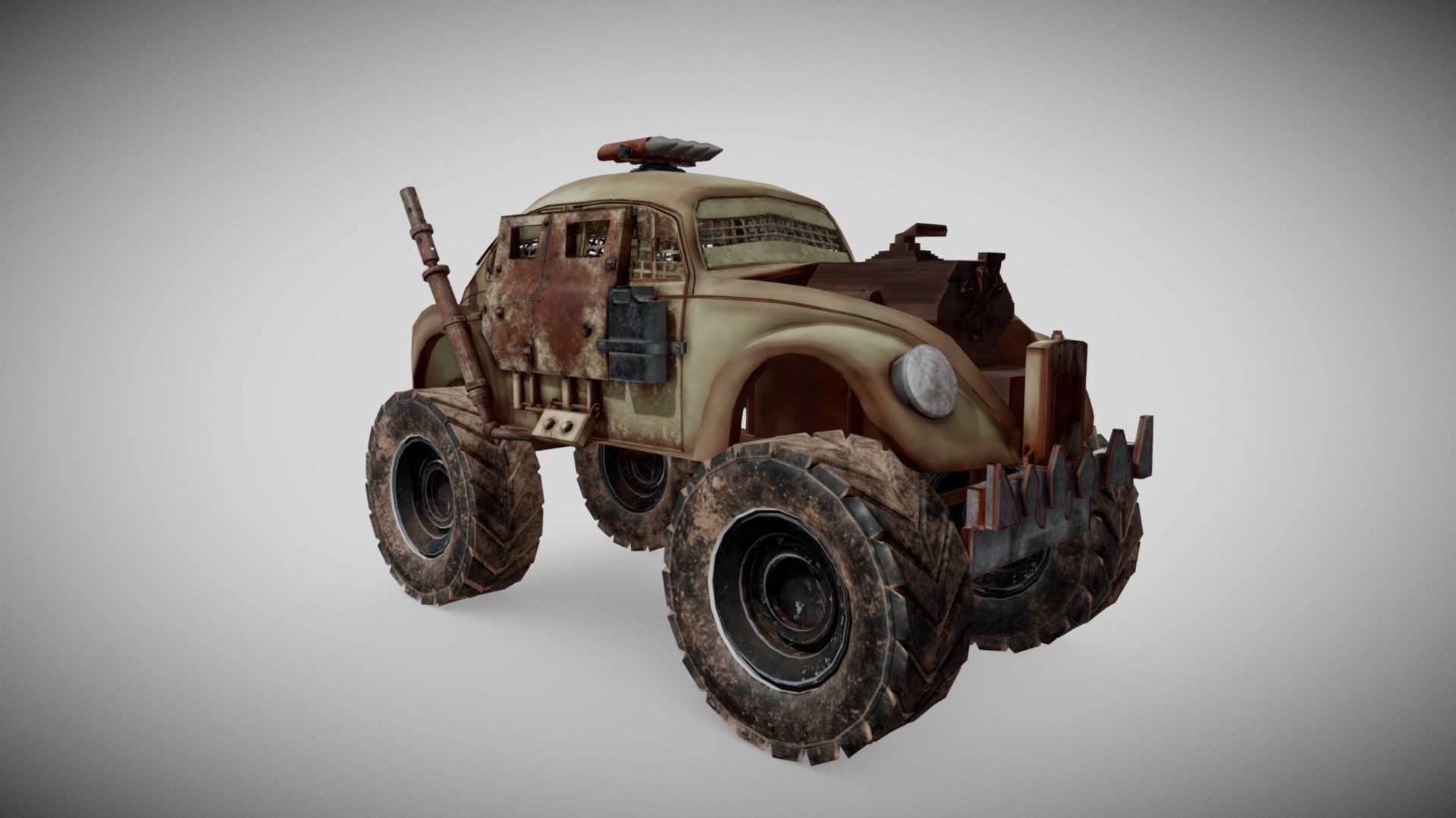 Volkswagen beetle madmax - Buy Royalty Free 3D model by Sets & Kits ...