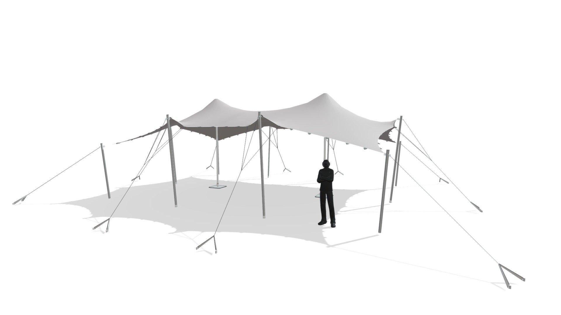 10m x 7.5m Canopy - 3D model by FREEFORM® STRETCH TENTS (@richard1974 ...