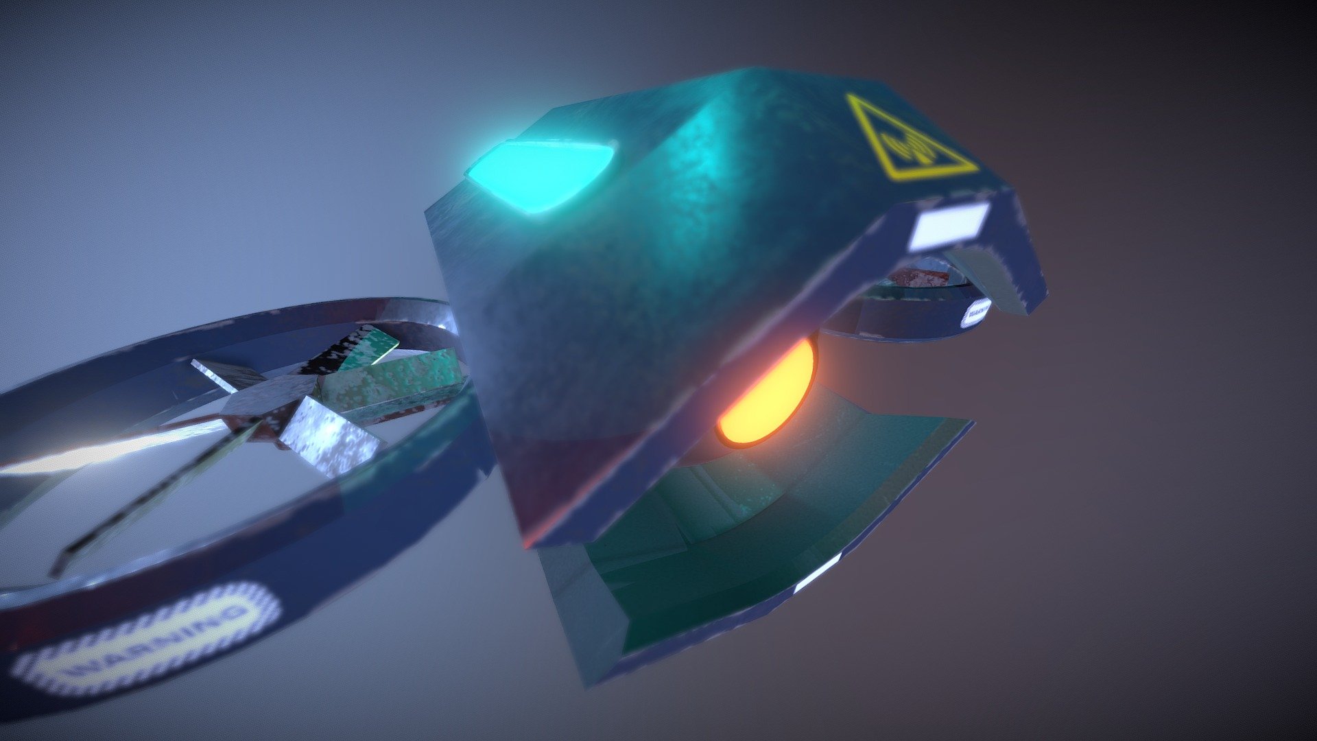 Aperture Security Drone - Download Free 3D model by Amine.Elouneg ...