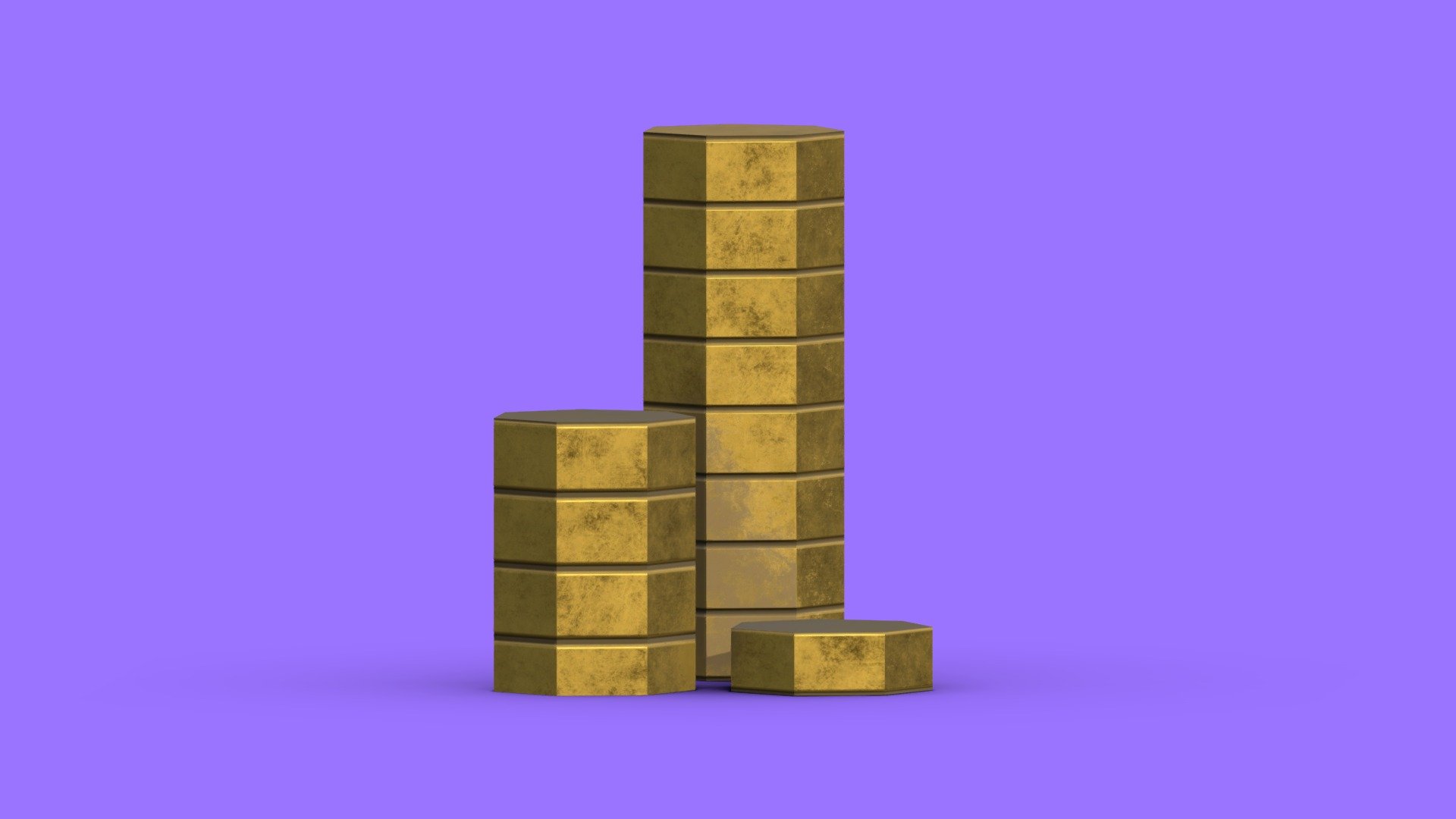 Coins - Download Free 3D model by MissLumos [c08c928] - Sketchfab
