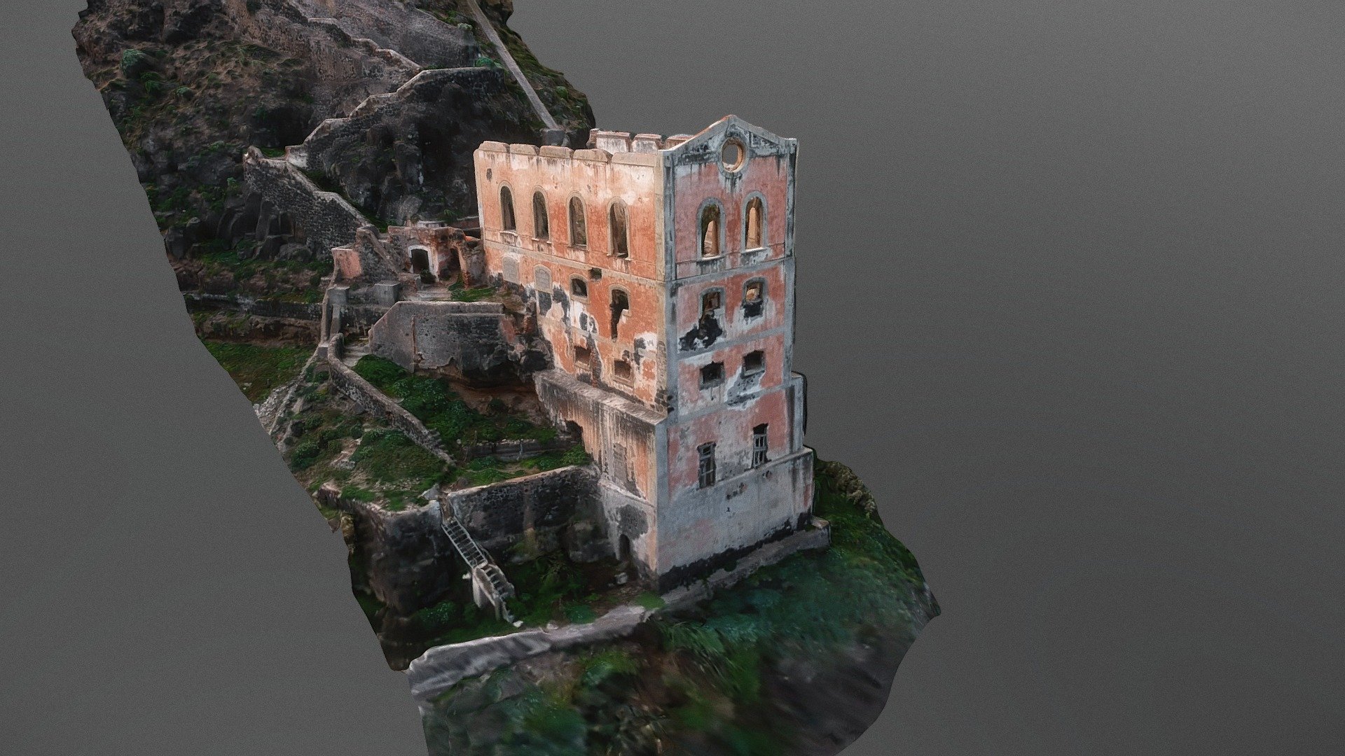Abandoned ruin by sea - Download Free 3D model by 333DDD (@333DDD ...