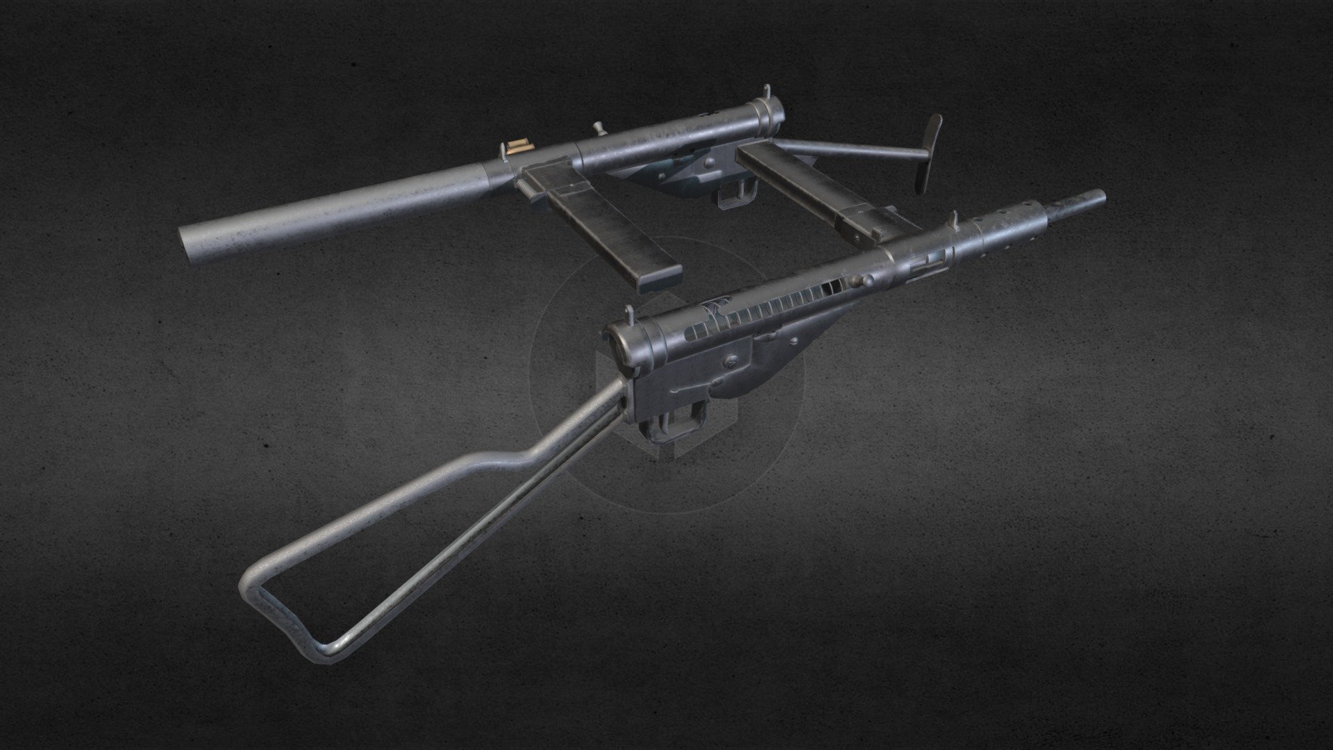 Sten Sub Machine Gun - Buy Royalty Free 3D model by pasquill [c08efb7 ...