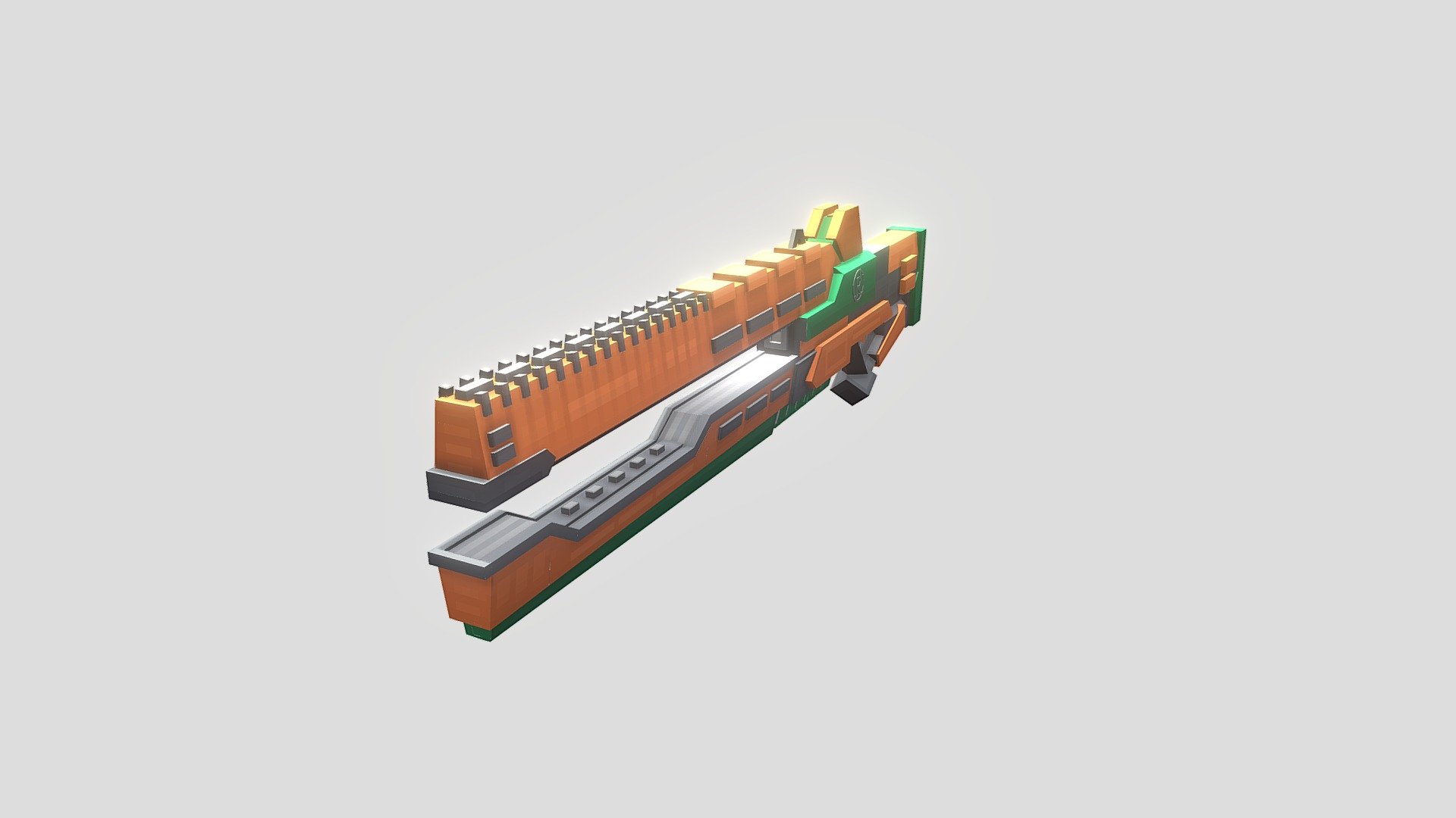 Railgun - Download Free 3D model by ElloyByee [c0903b1] - Sketchfab