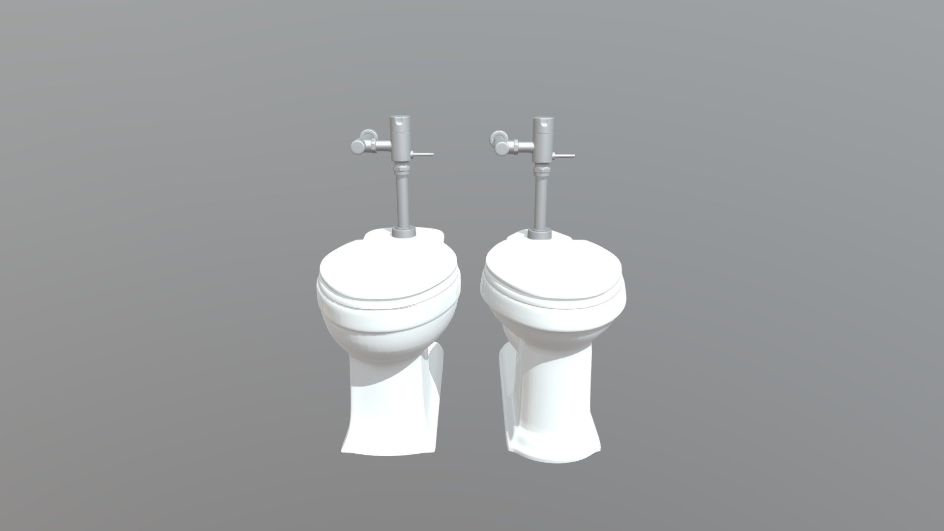 2 Realistic toilets without waterway - Download Free 3D model by ...
