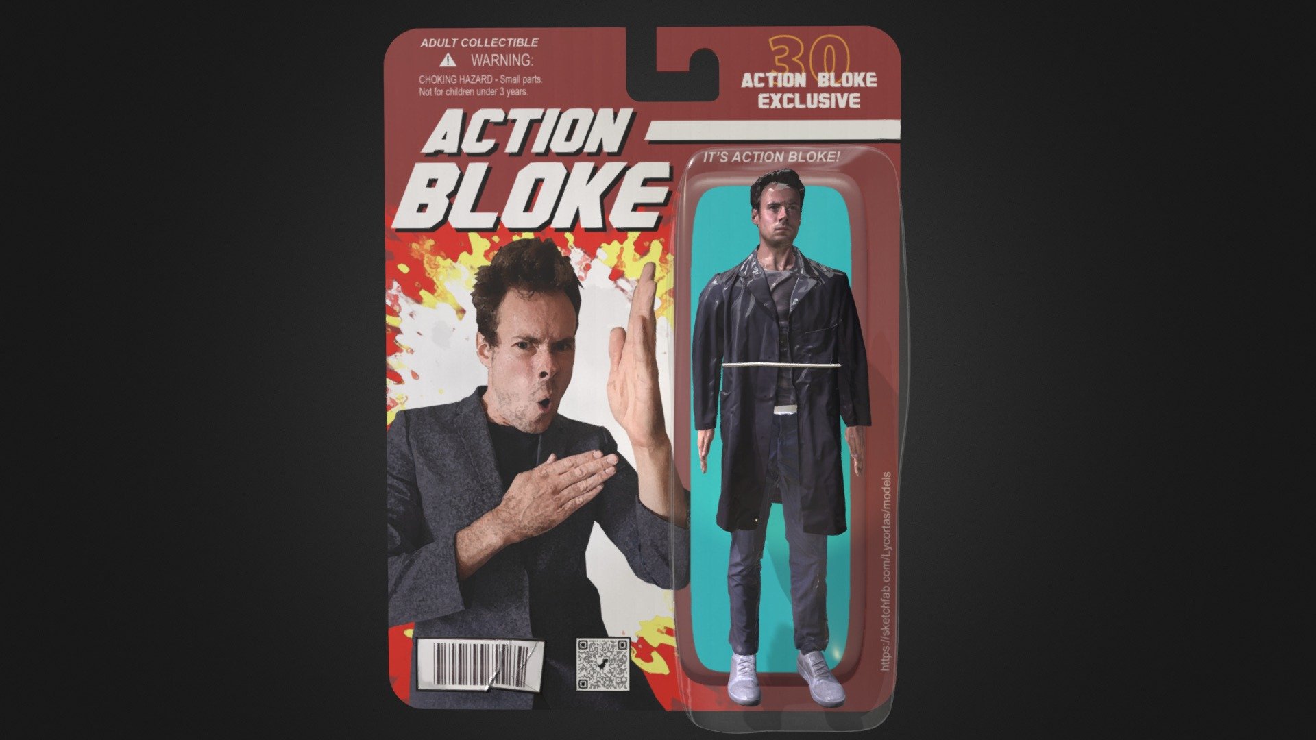 ACTION BLOKE 2nd edition toy action figure - Buy Royalty Free 3D model ...
