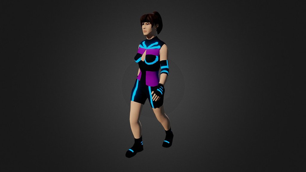 Female Character Walking - 3D model by Pascal T. Monette (@baltazo ...