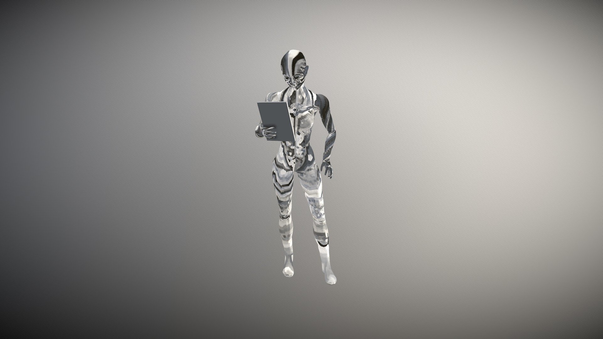 Female Idle Animation Tablet (2018 fbx export) - 3D model by Jeff ...