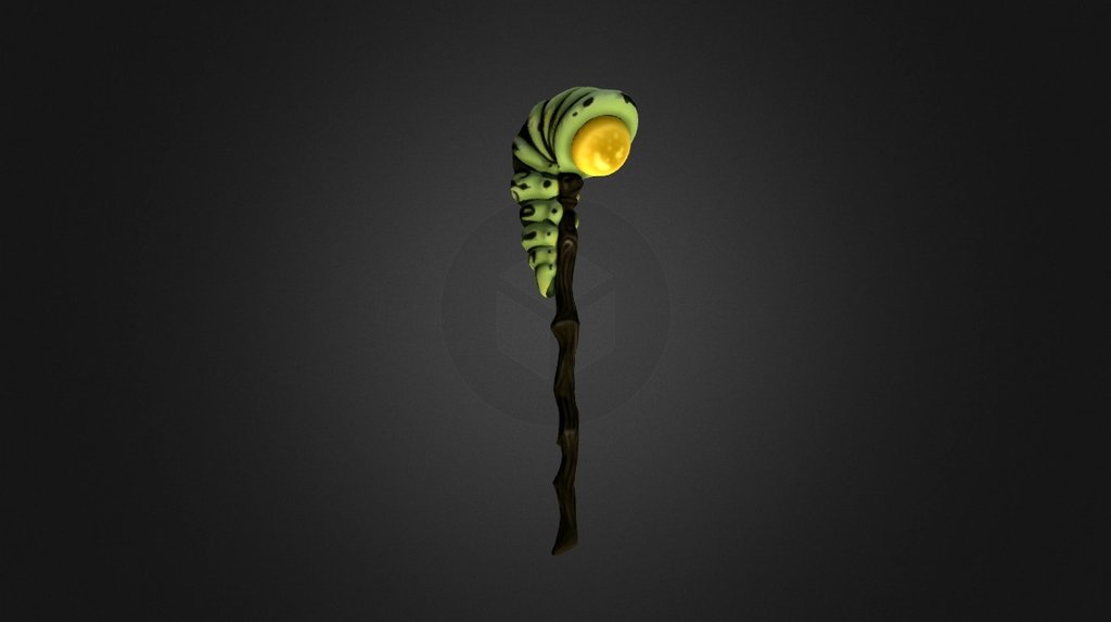 Larvae Staff - 3D model by SkyInAPond (@xthehoatzin) [c096221] - Sketchfab