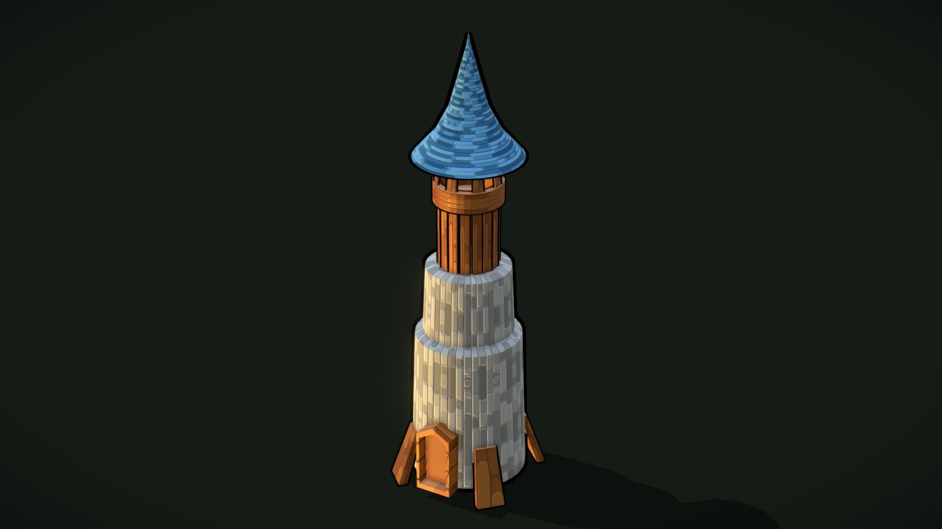 SIMPLE LOWPOLY TOWER - 3D model by Constanza_Valenzuela ...