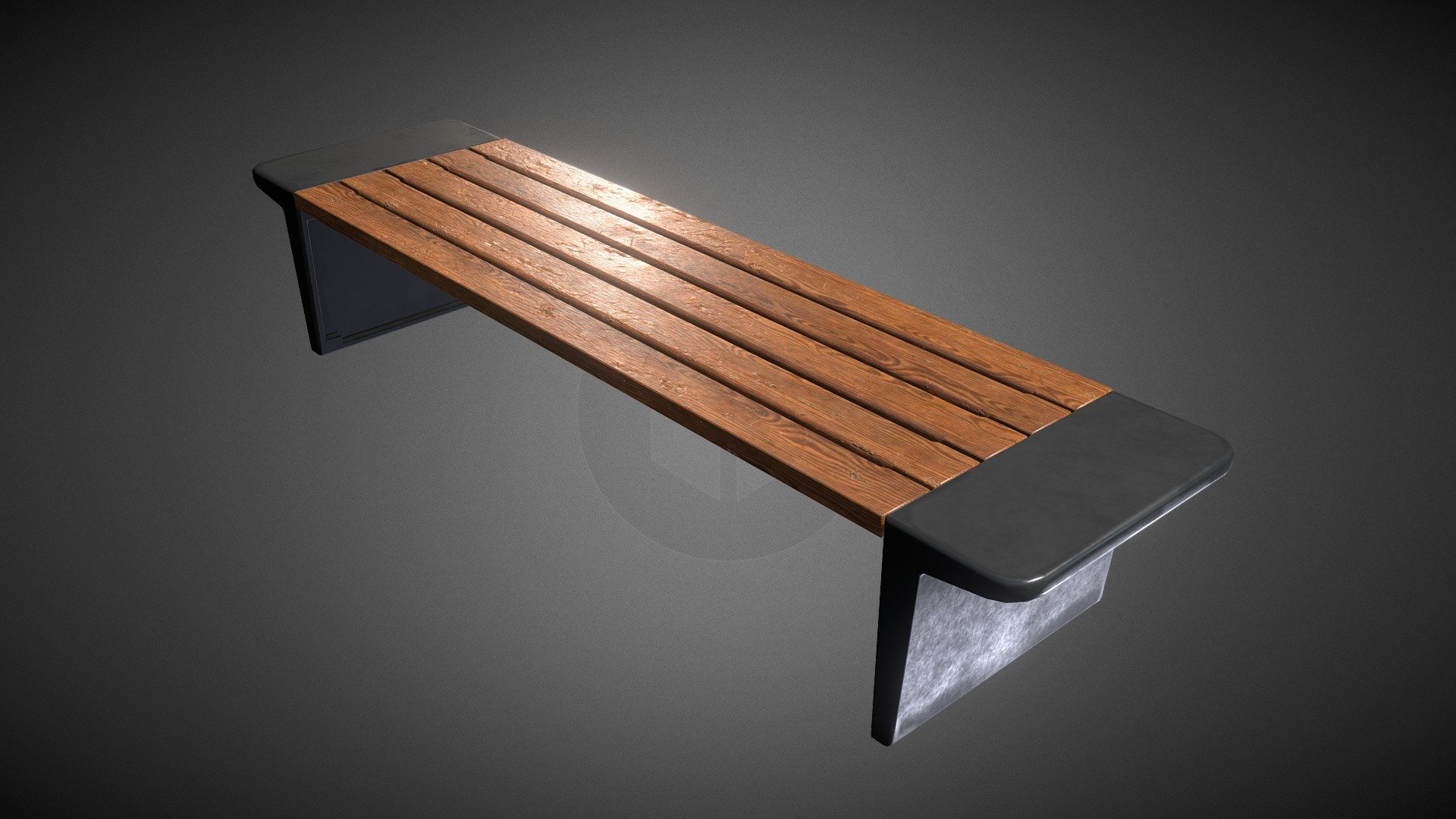 Street bench - 3D model by Julian Malik (@julianmalik) [c09760b ...