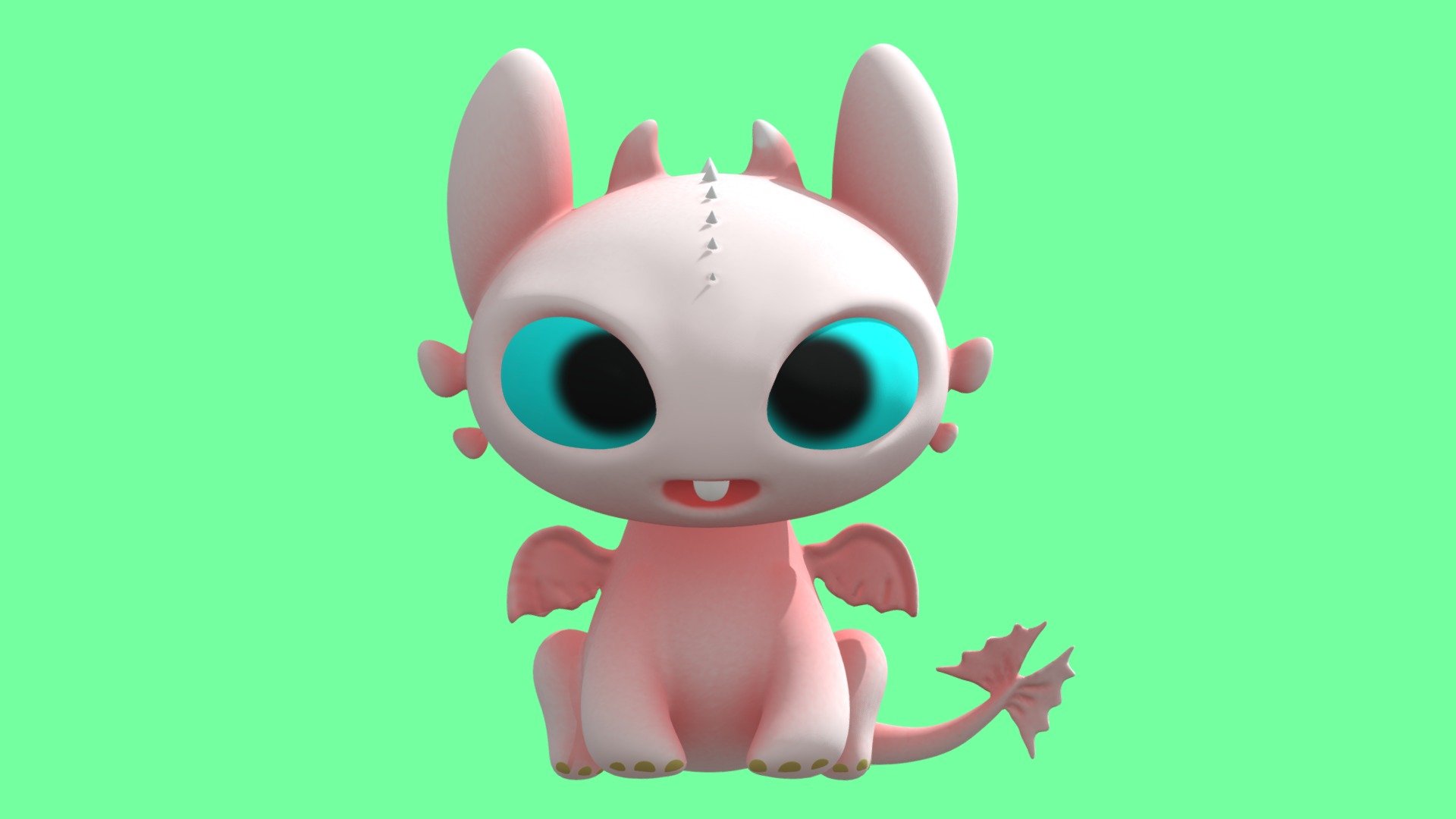 kawaii dragon (baby) - 3D model by Dalopera3D [c09884b] - Sketchfab