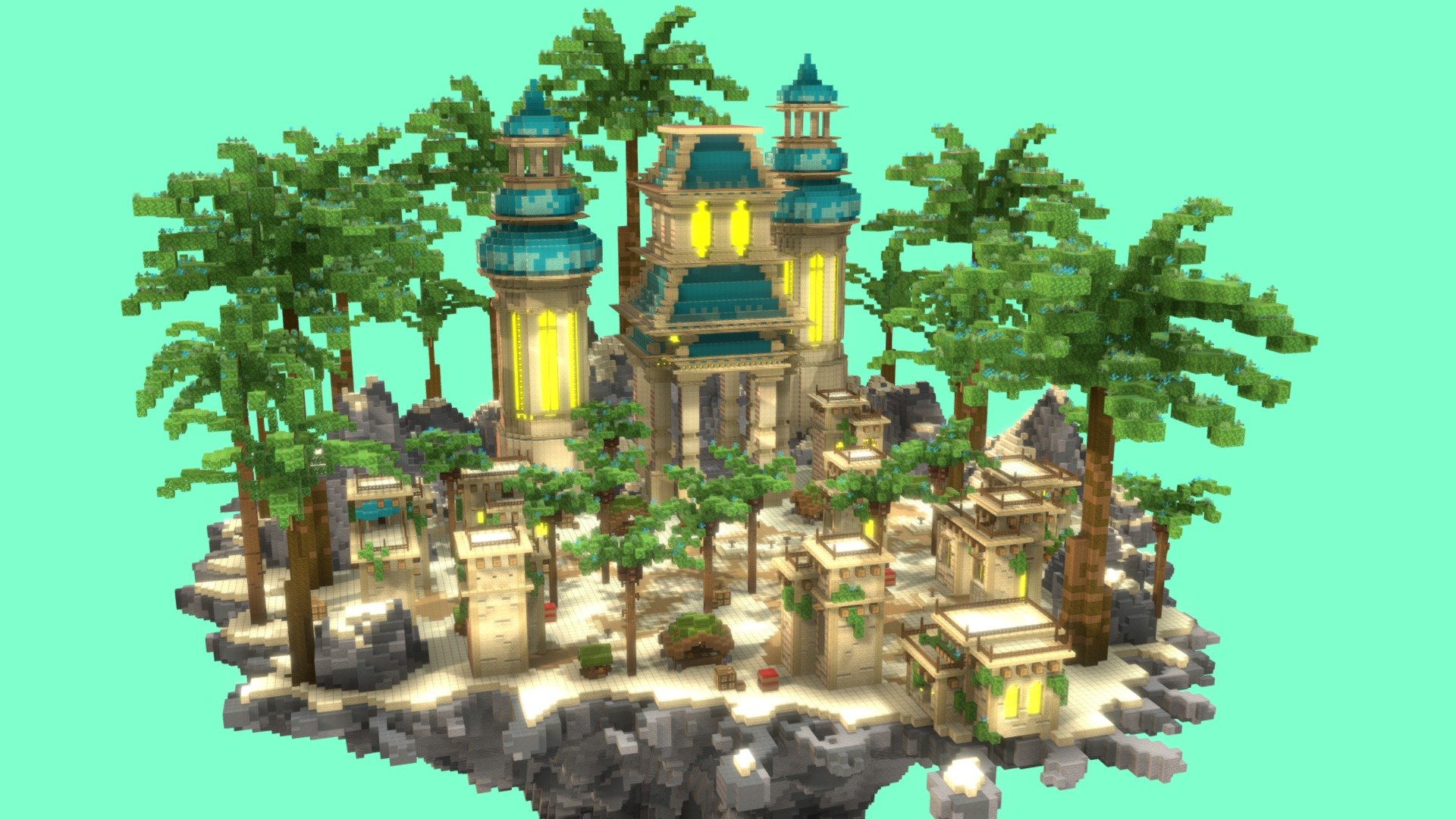 Spawn - Tropical Island - [150x150] - 3D model by OriginBuilds (@Origin ...