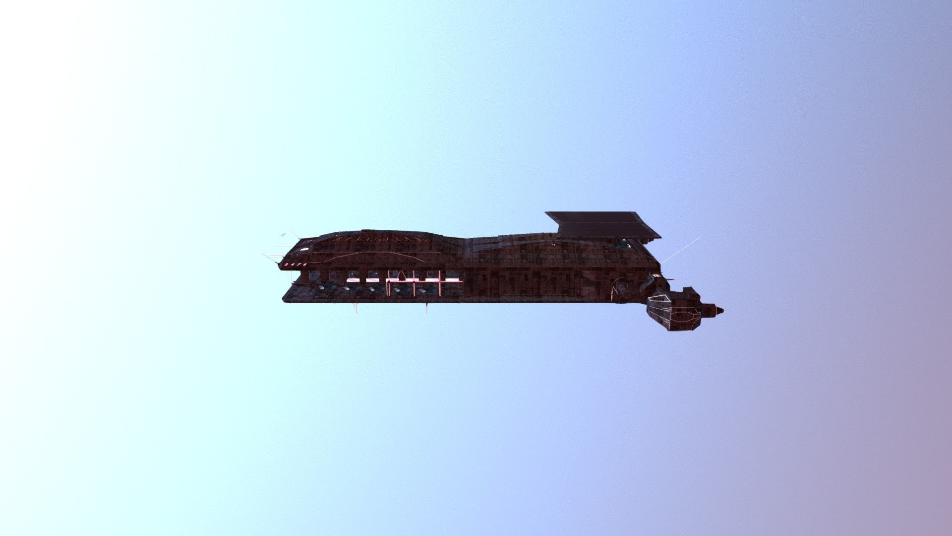 Enterprize Class Battle Frigate - 3D model by FIshytree2 [c099da8 ...