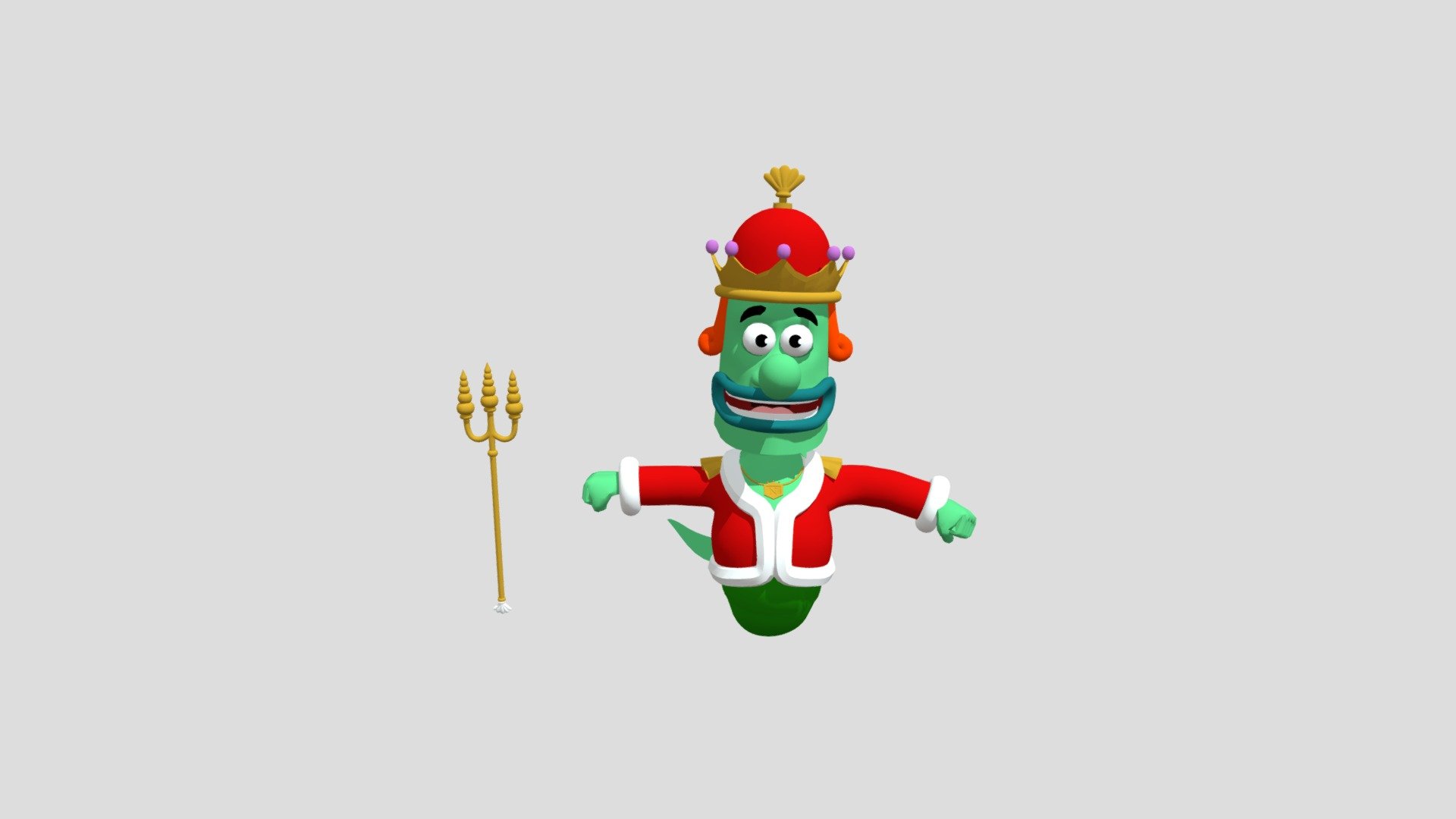 King Neptune - 3D model by FRED (@trc13297) [c09a201] - Sketchfab