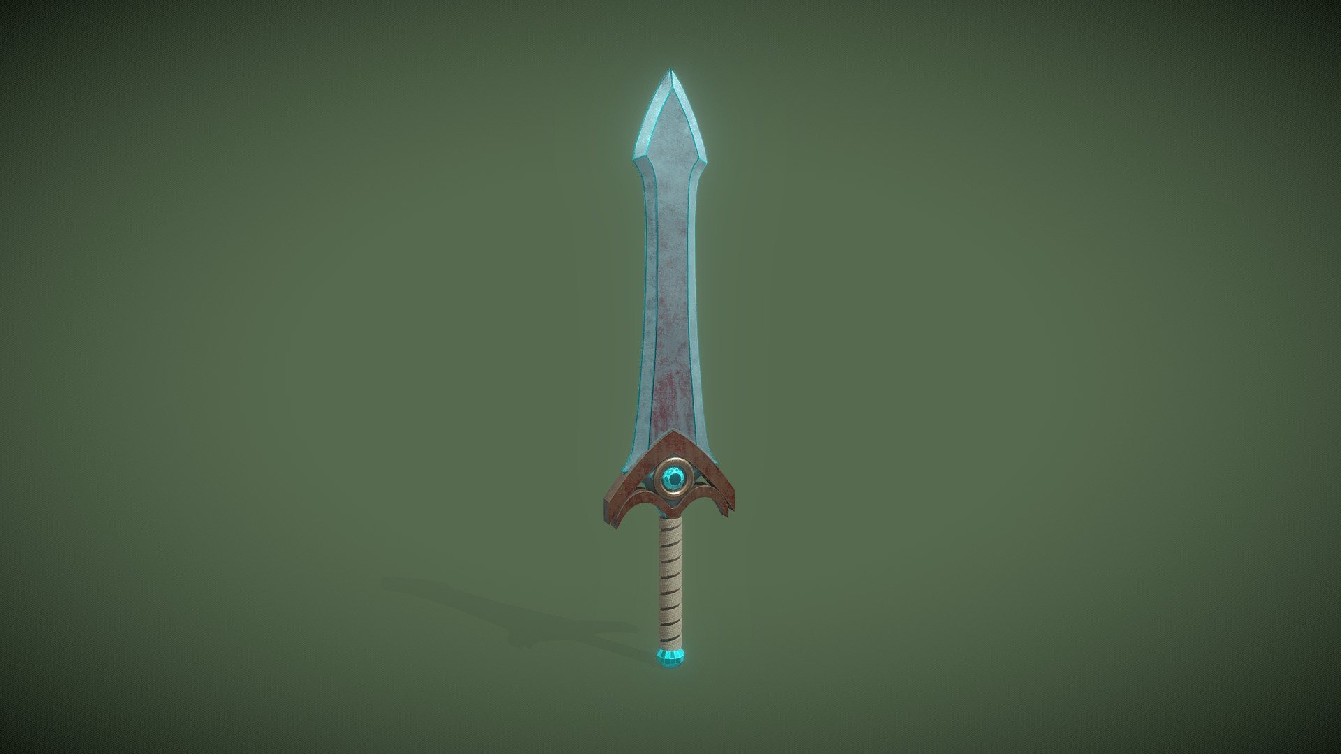 The Gem Stone Sword - Buy Royalty Free 3D model by Game Art Universe ...