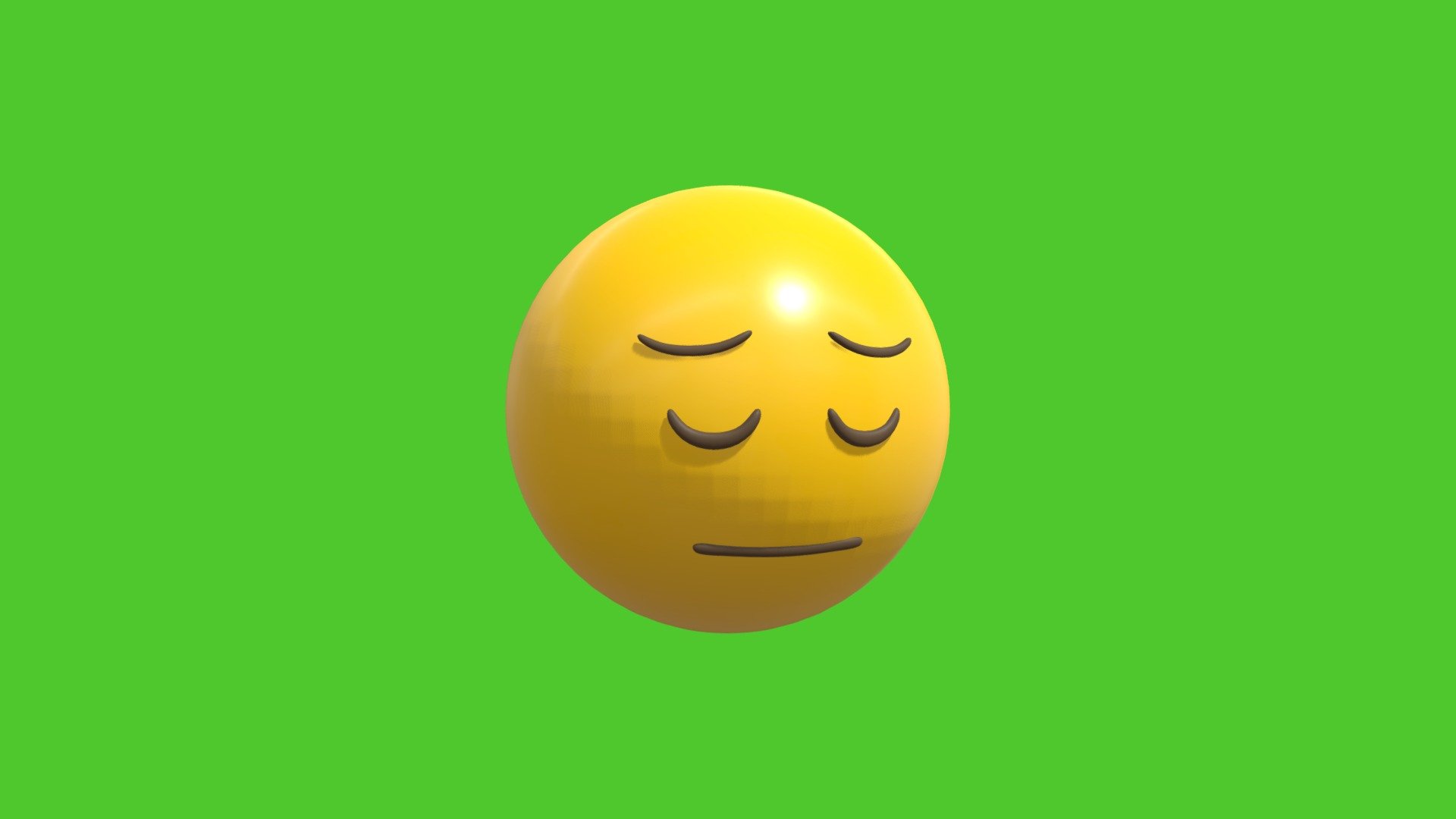 disappointed_face_emoticon_emoji_or_smiley (1) - Download Free 3D model ...