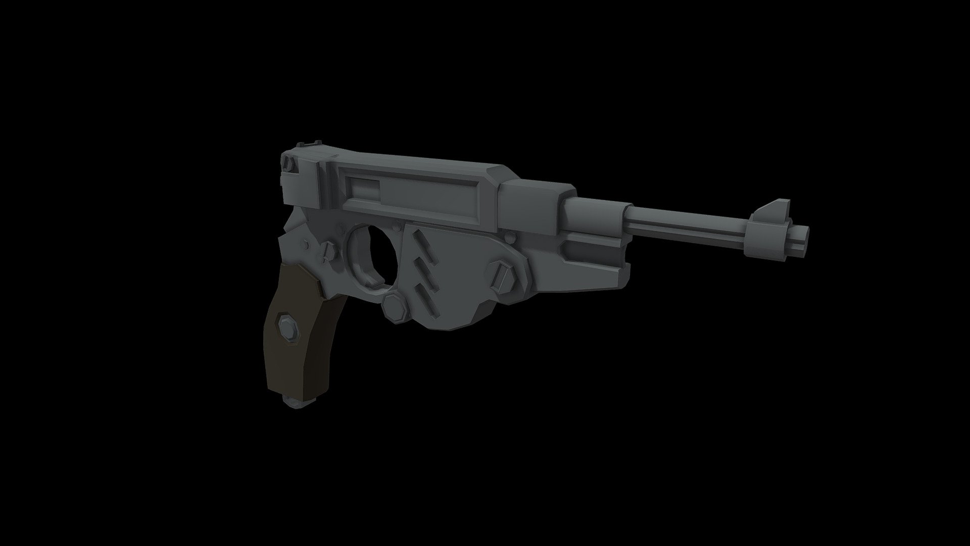 Bergmann 1896 low poly pistol - Download Free 3D model by leoxx300 ...