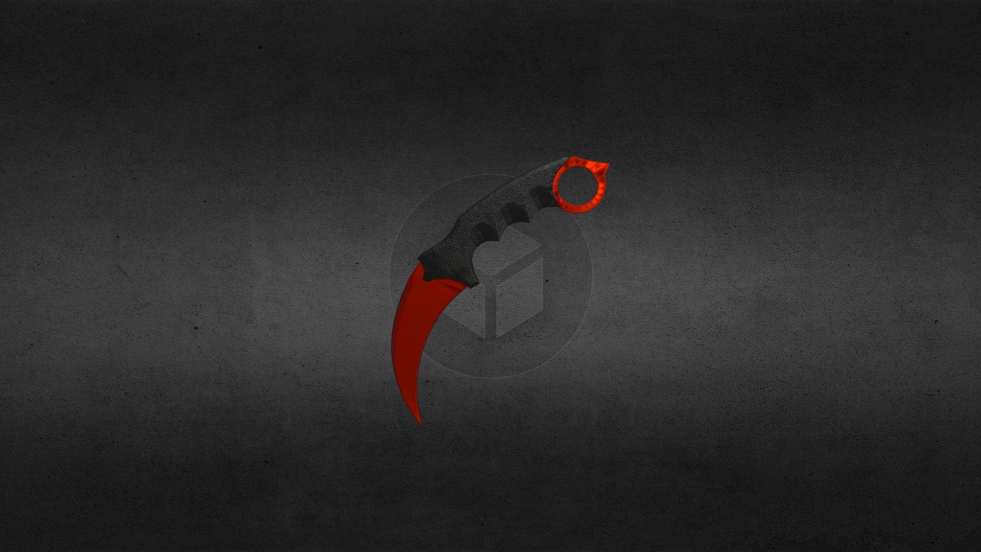 Karambit Red Fang - 3D model by MoInk [c09c69e] - Sketchfab