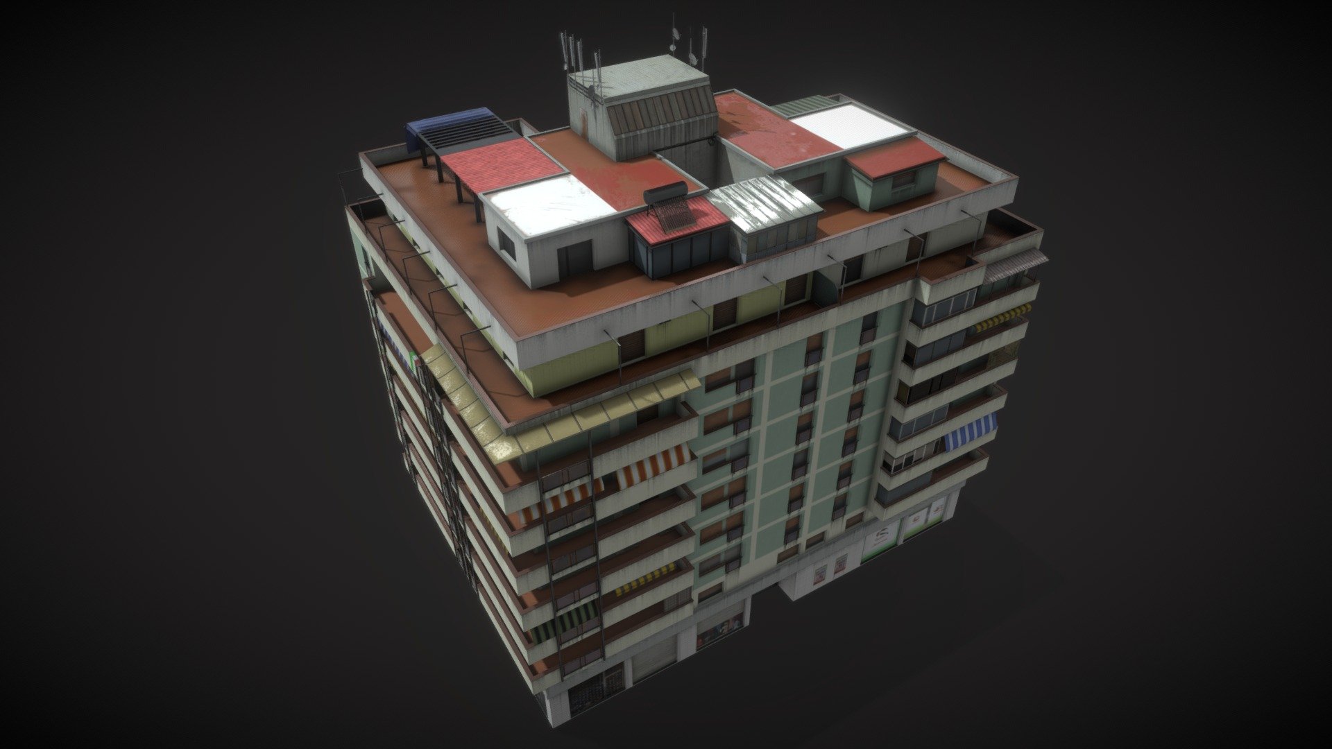 Palermo Building 1 - 3D model by Wikiquik [c09ca41] - Sketchfab