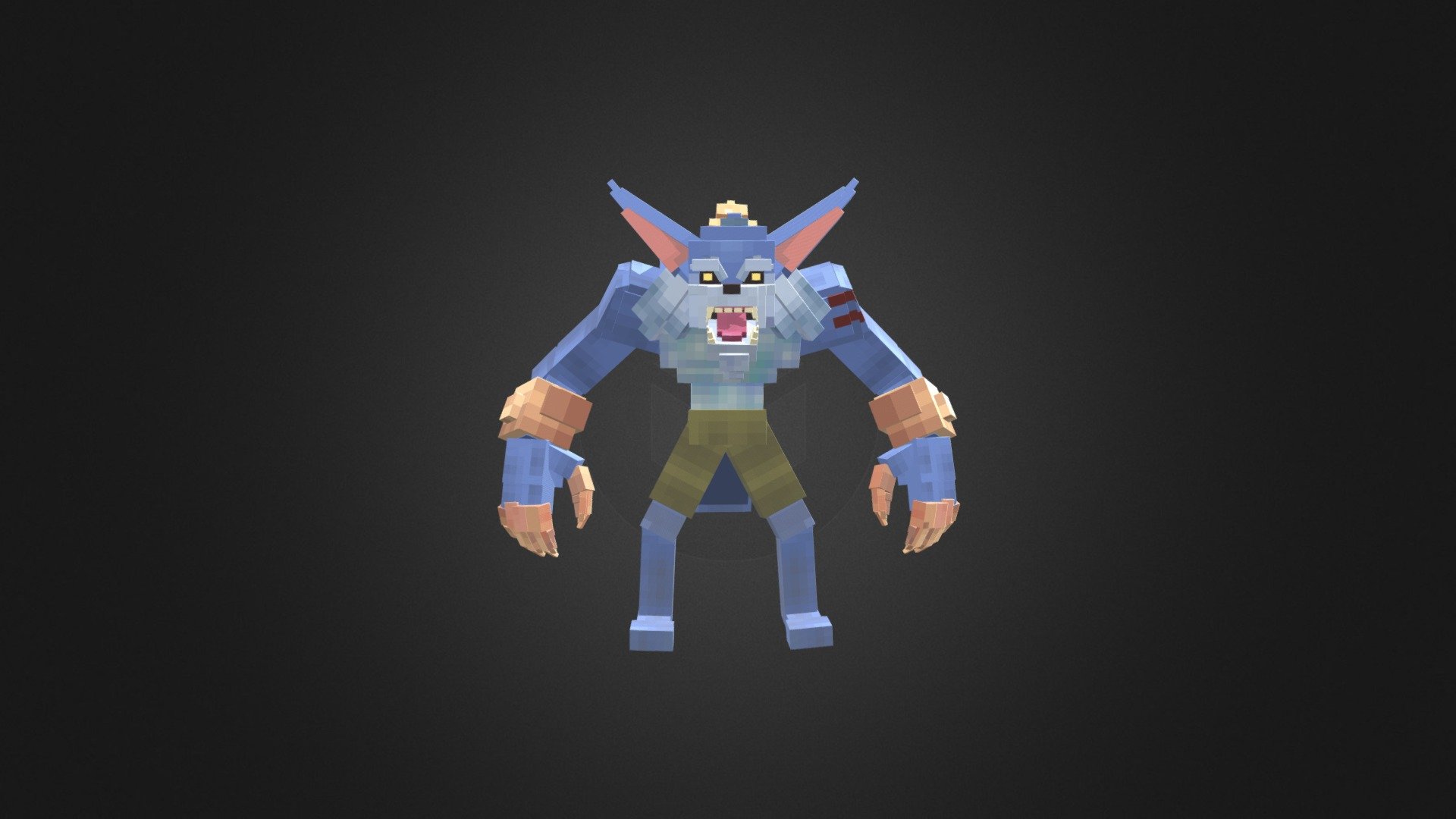 Warwick in Minecraft - 3D model by dZus69 (@souldzus) [c09dd61] - Sketchfab