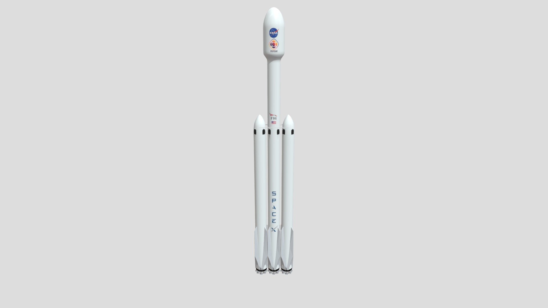 Falcon Heavy with logos - Download Free 3D model by ajd6735 [c0a2970 ...
