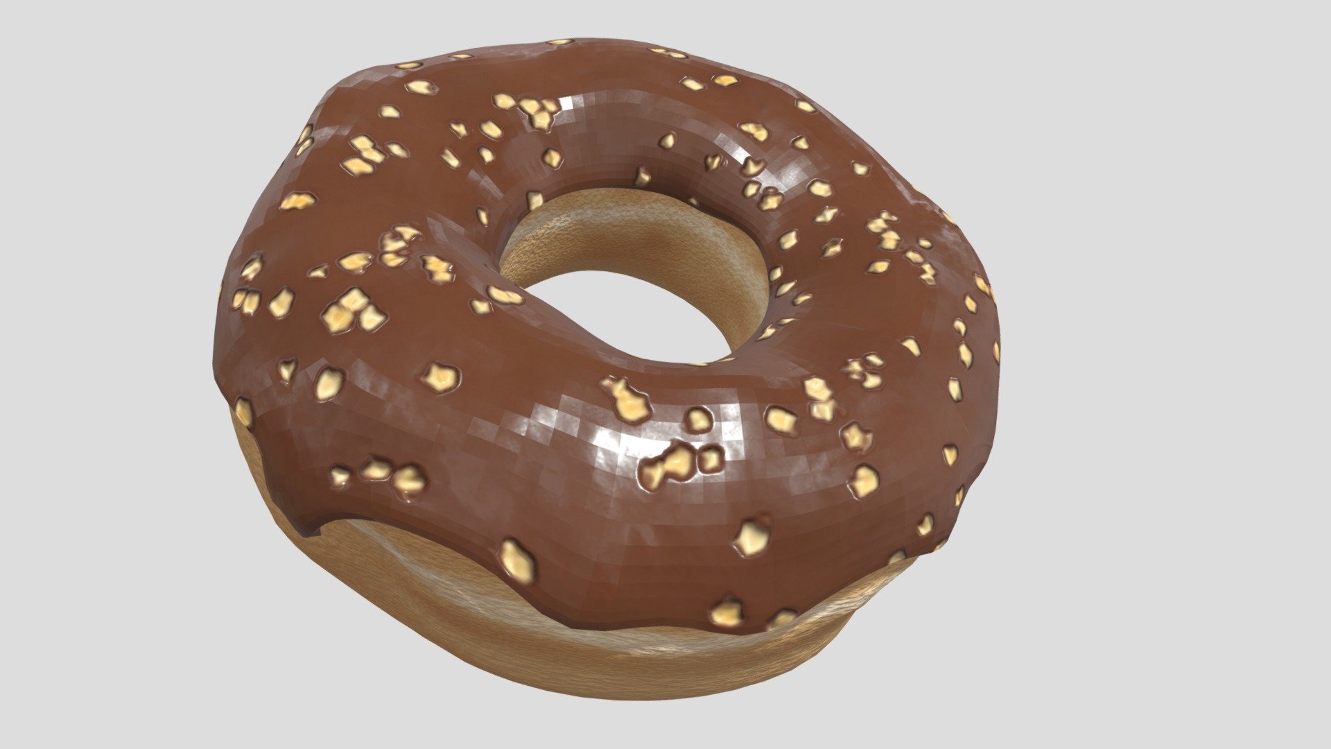 Chocolate Donut - Buy Royalty Free 3D model by 3dlowpoly [c0a4789 ...
