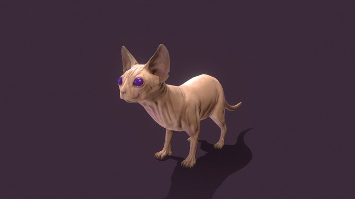 Sphinx-cat 3D models - Sketchfab