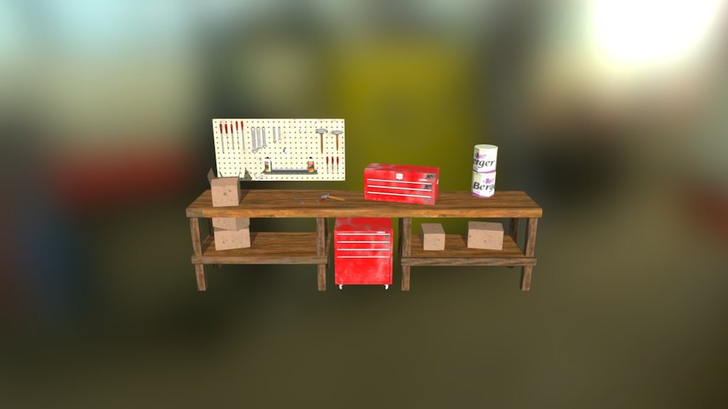 WorkBench - 3D model by patel [c0a8483] - Sketchfab