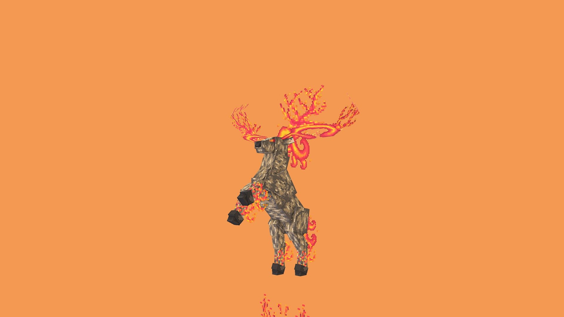 Fire Deer - 3D model by LK Industries (@Eliptik) [c0a950b] - Sketchfab
