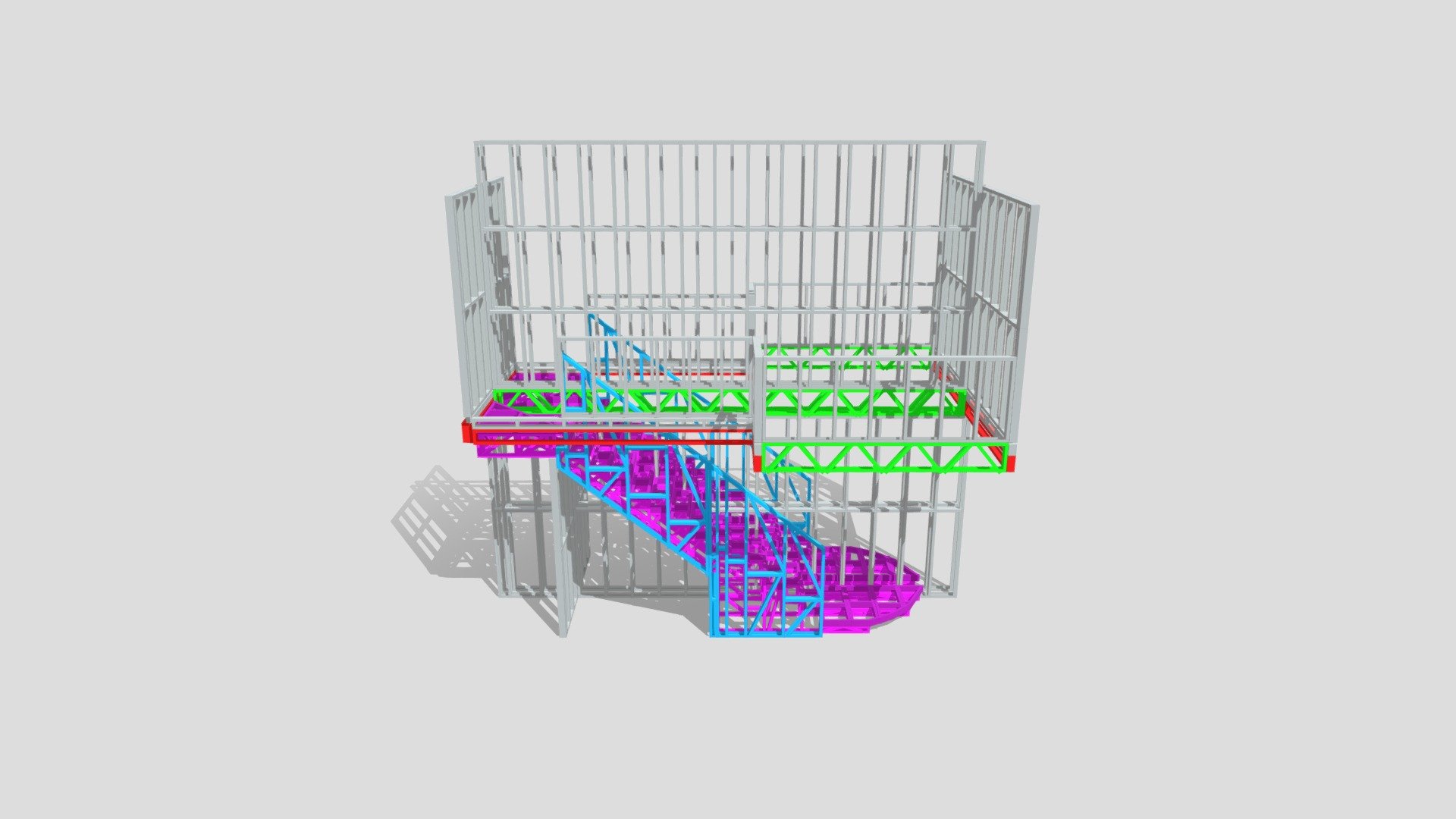Stair Update - 3D model by cgoodwin [c0a9afd] - Sketchfab